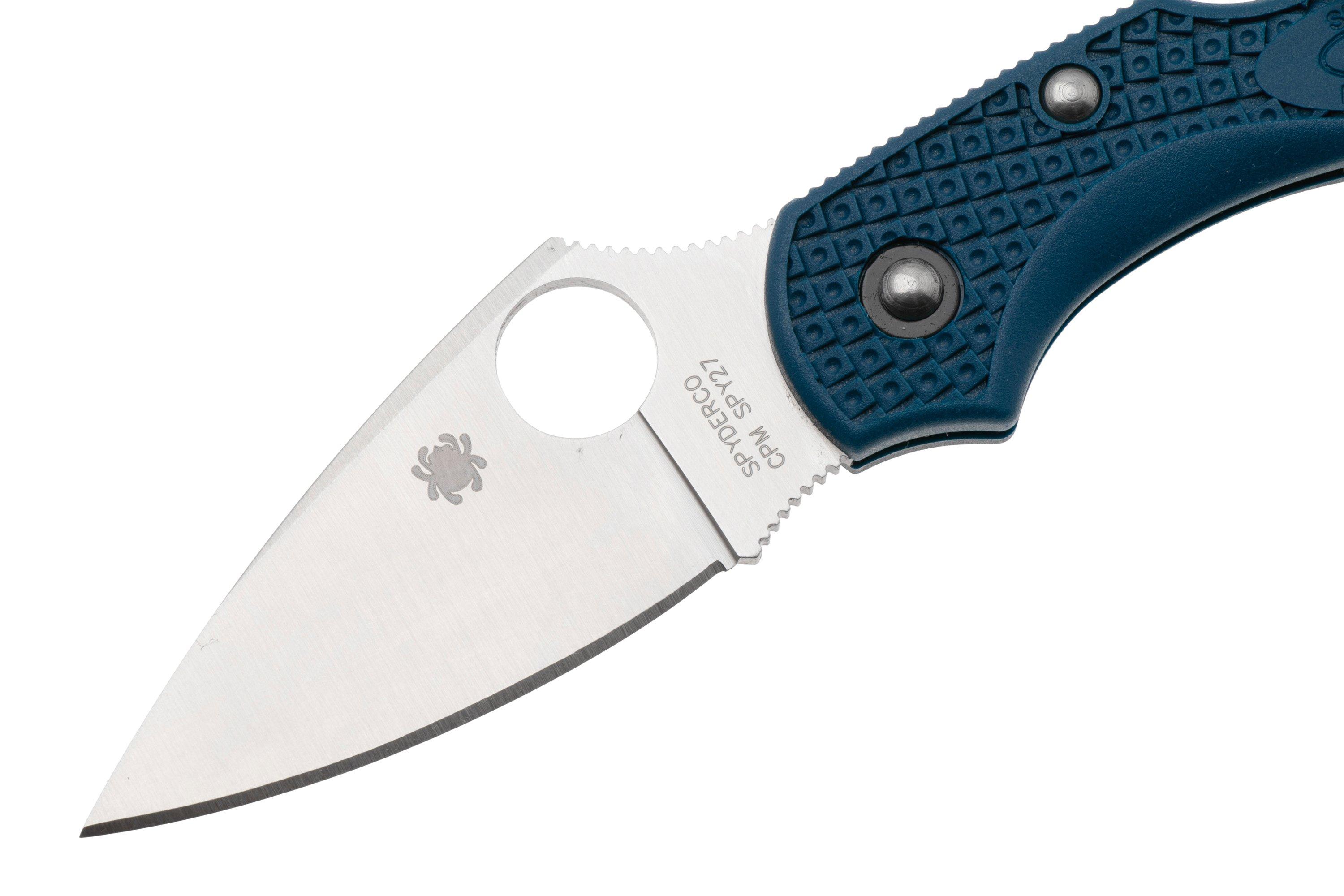 Spyderco Dragonfly 2 CPM SPY27 C28PCBL2 Cobalt Blue FRN pocket knife ...