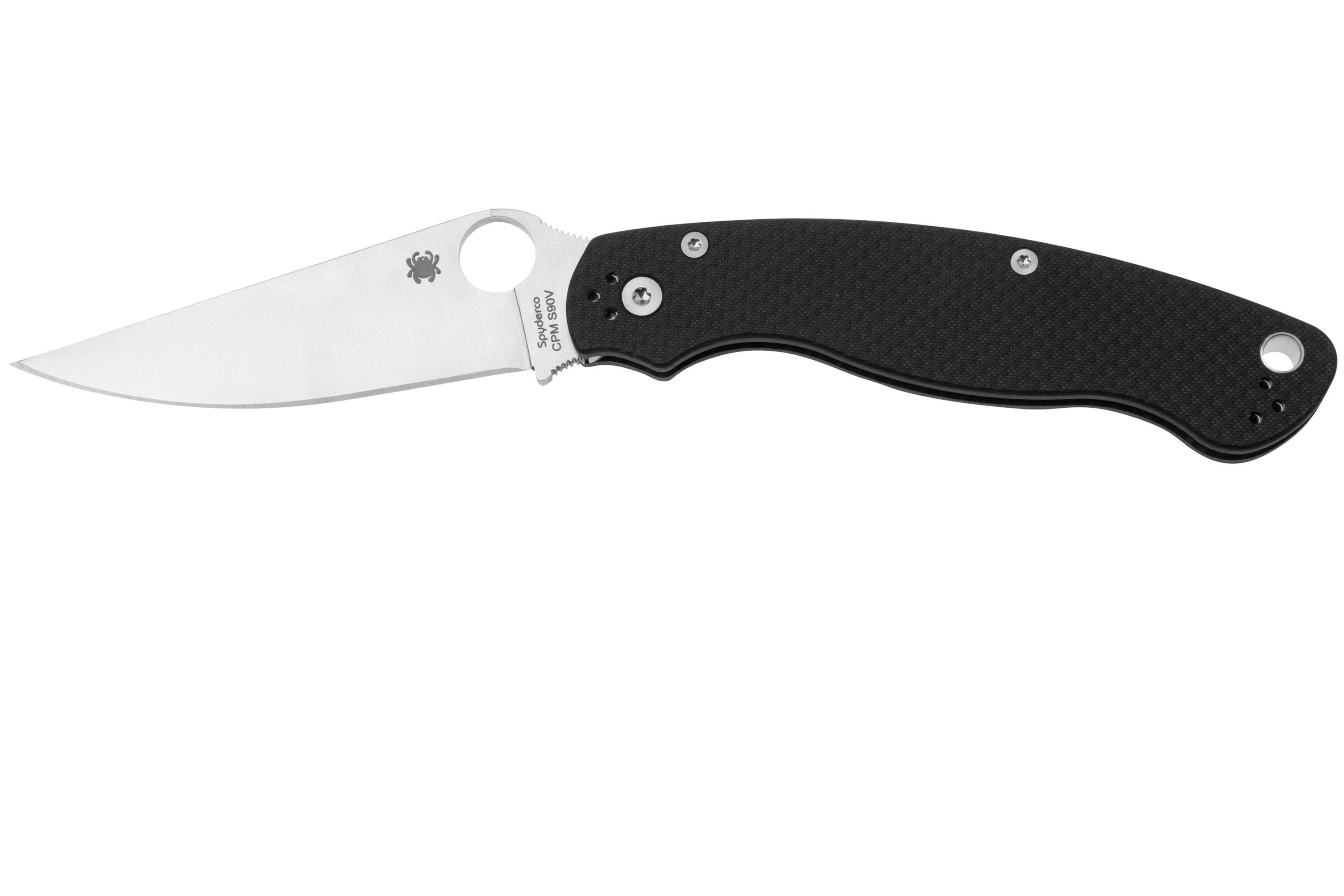 Spyderco Military 2 Carbon CPM S90V C36CFP2 Black Carbon, Sprint Run ...