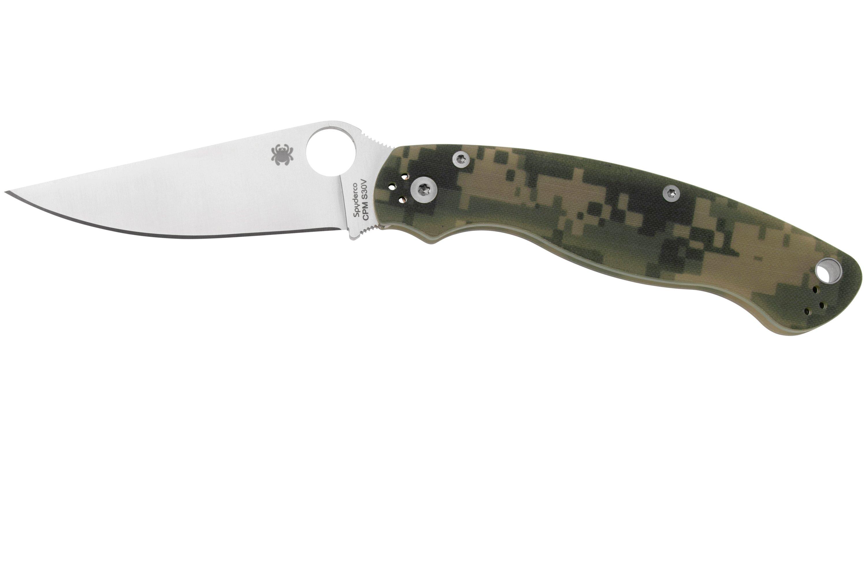 Spyderco Military 2 C36GPCMO2 Camo G10, navalha | Compras vantajosas em ...