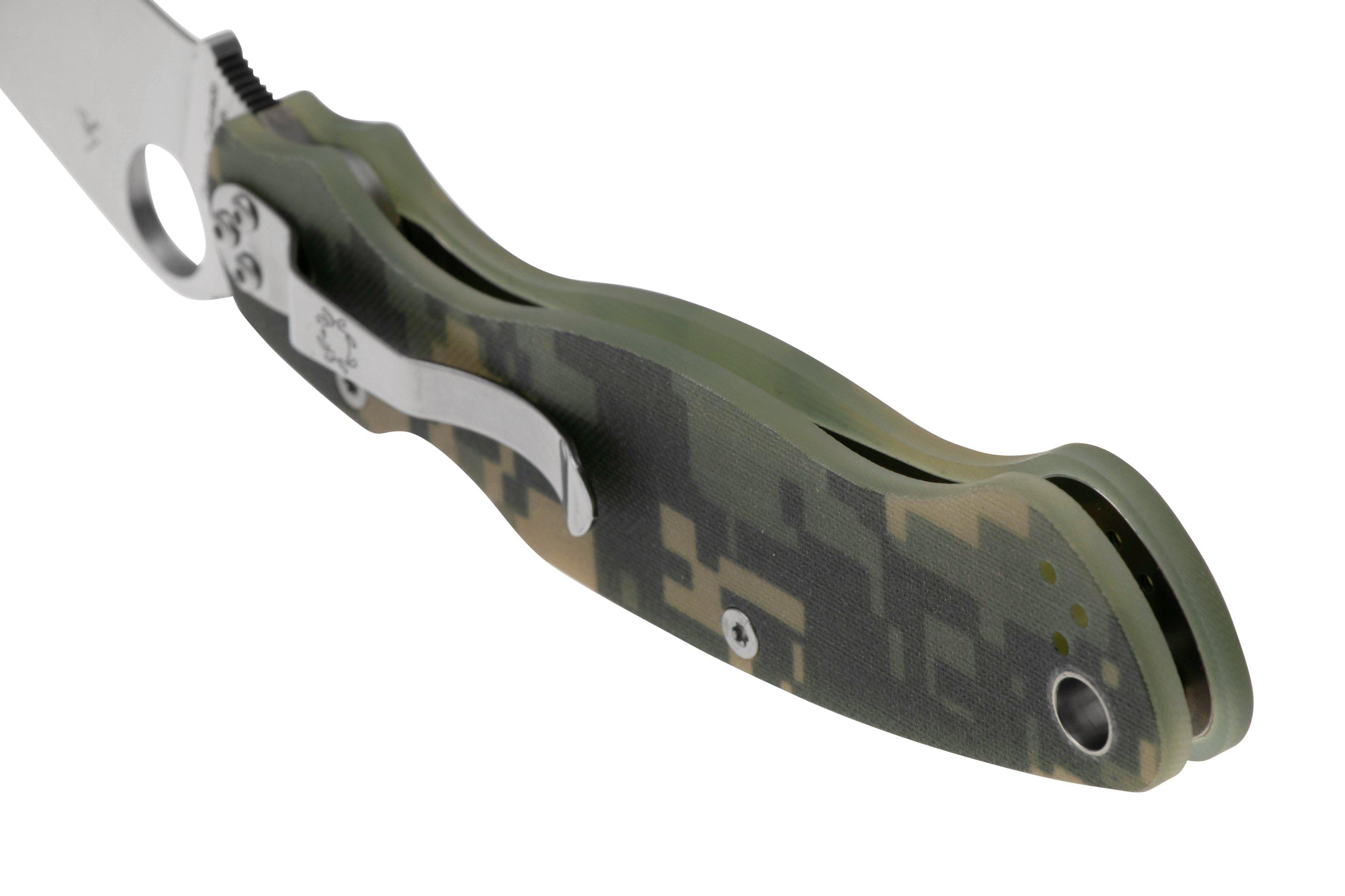 Spyderco Military 2 C36GPCMO2 Camo G10, navalha | Compras vantajosas em ...