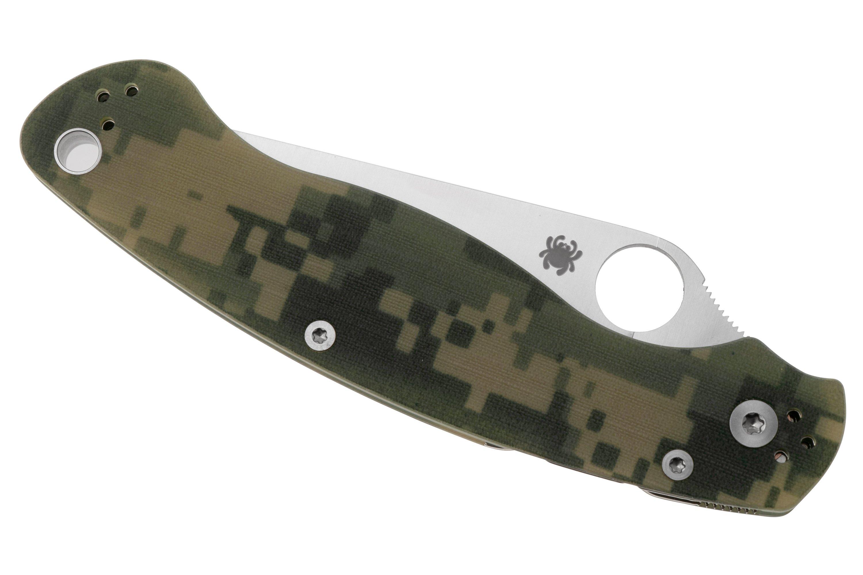 Spyderco Military 2 C36GPCMO2 Camo G10, navalha | Compras vantajosas em ...