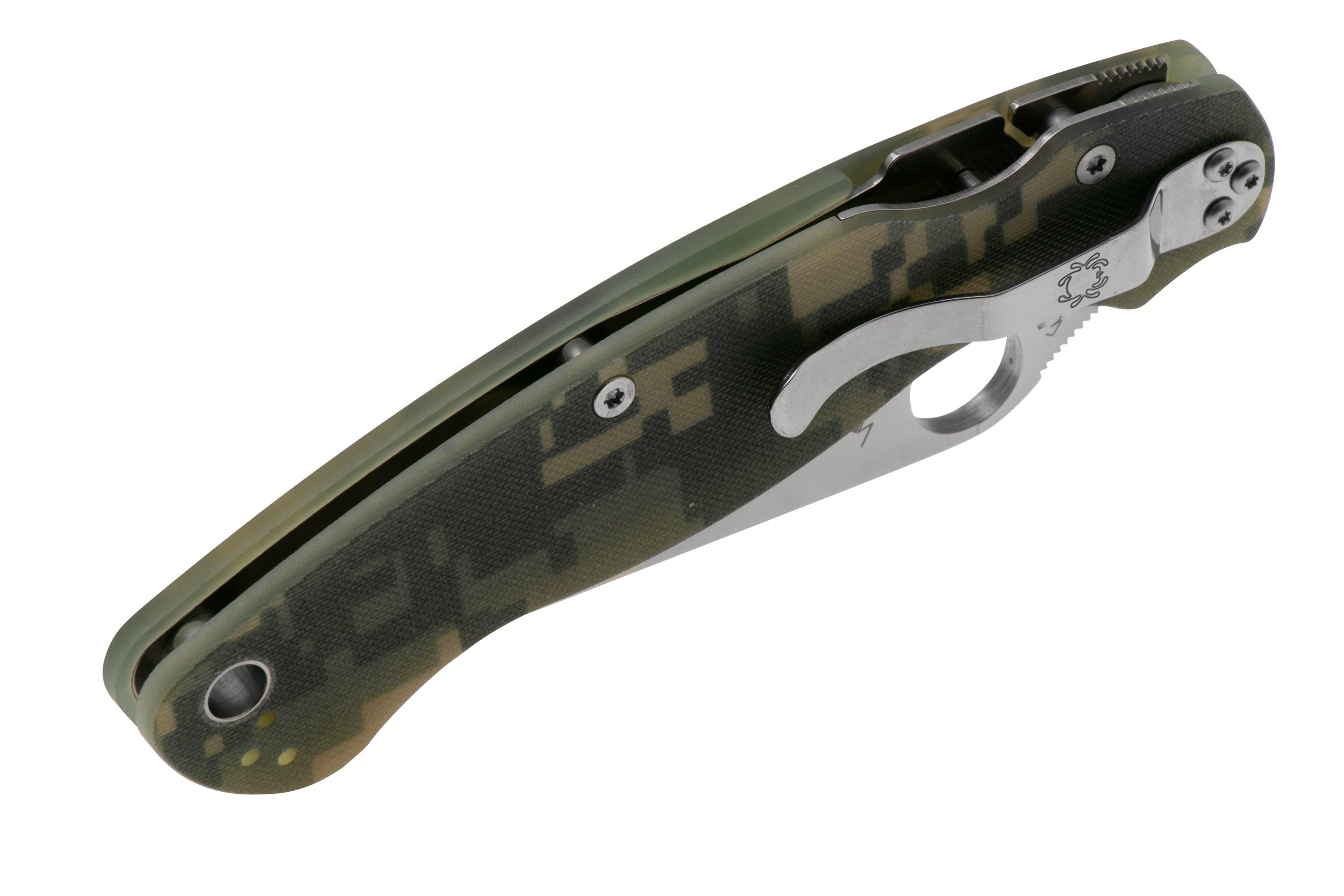 Spyderco Military 2 C36GPCMO2 Camo G10, navalha | Compras vantajosas em ...