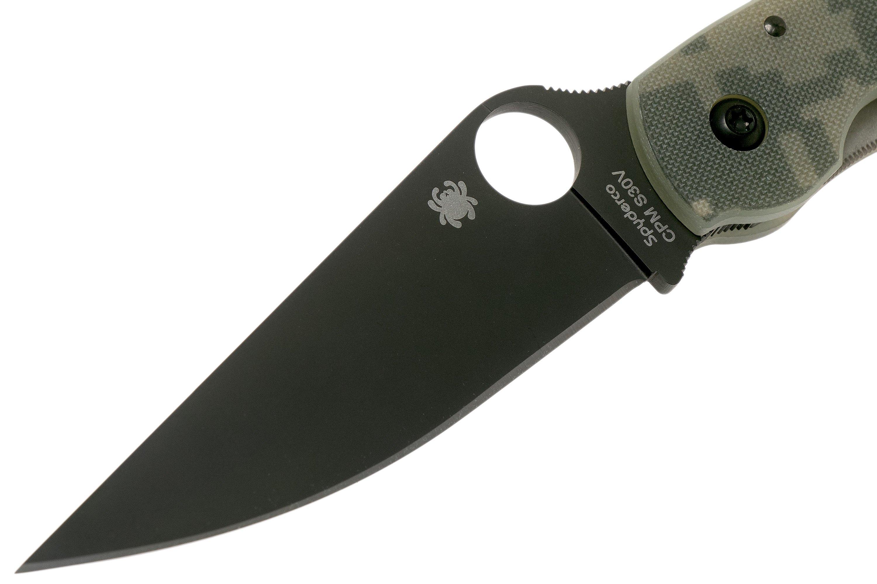Spyderco Military PE Camo G-10, C36GPCMOBK | Compras con ventajas en ...