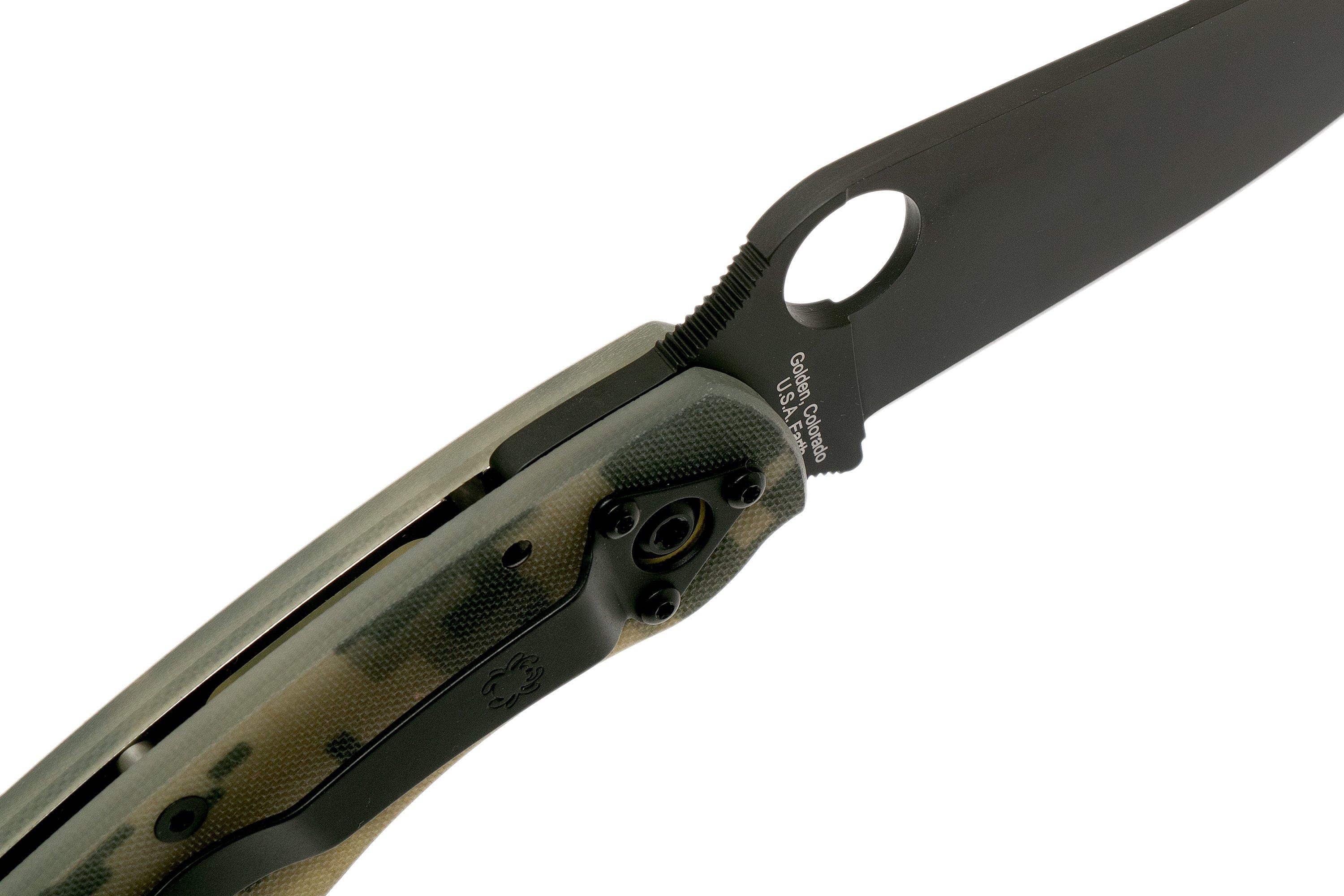 Spyderco Military PE Camo G-10, C36GPCMOBK | Compras con ventajas en ...