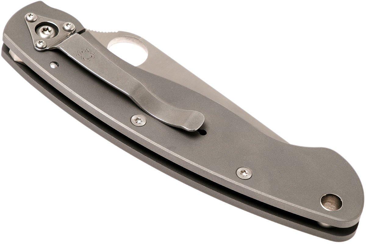 Spyderco Military Titanium - C36TIP | Advantageously shopping at ...