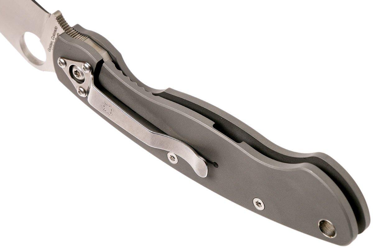 Spyderco Military Titanium - C36TIP | Advantageously shopping at ...