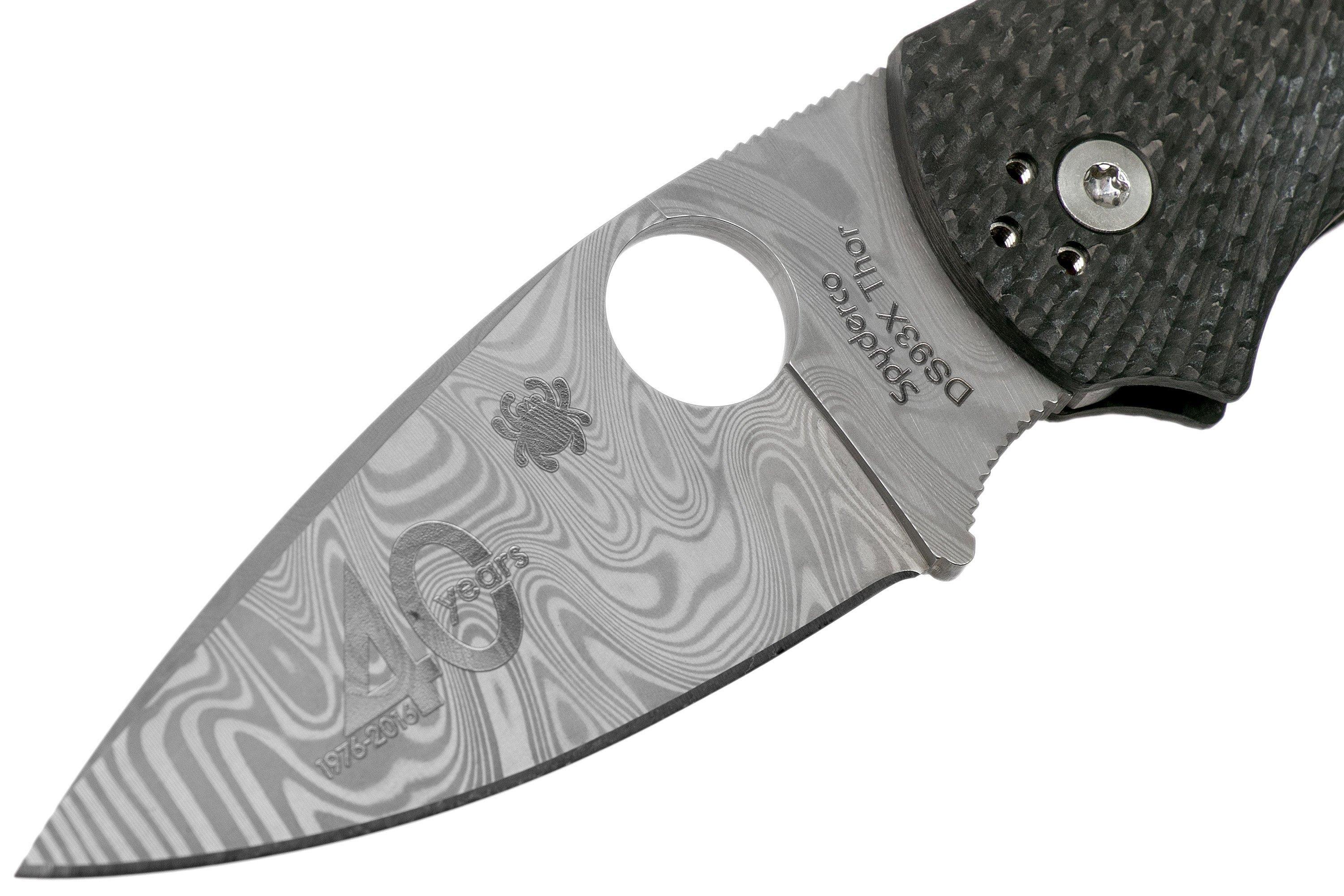 Spyderco Native 5 40th Anniversary Damascus C41CF40TH Limited Edition ...