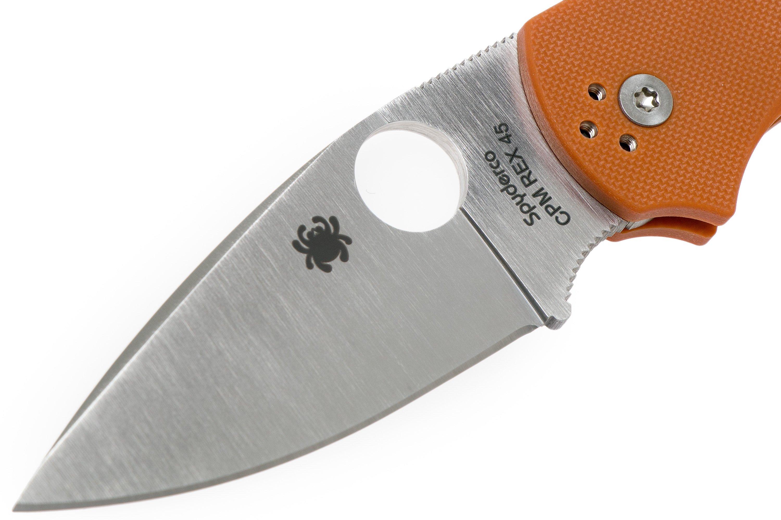 Spyderco Native 5 REX45 Burnt Orange G10 C41GPBORE5 Sprint Run navaja ...
