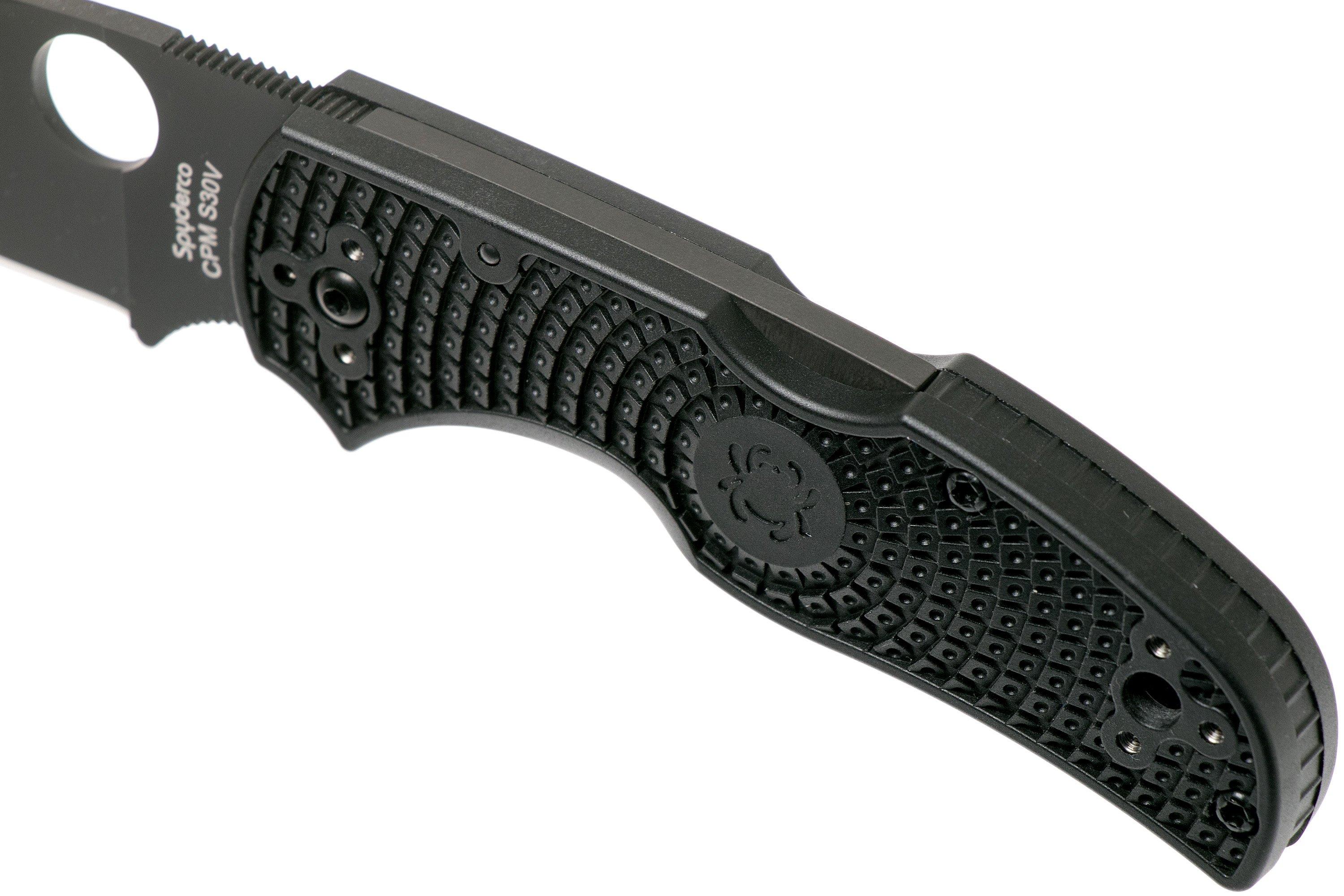 Spyderco Native 5 Lightweight Black C41PBBK5 Black FRN, pocket knife ...