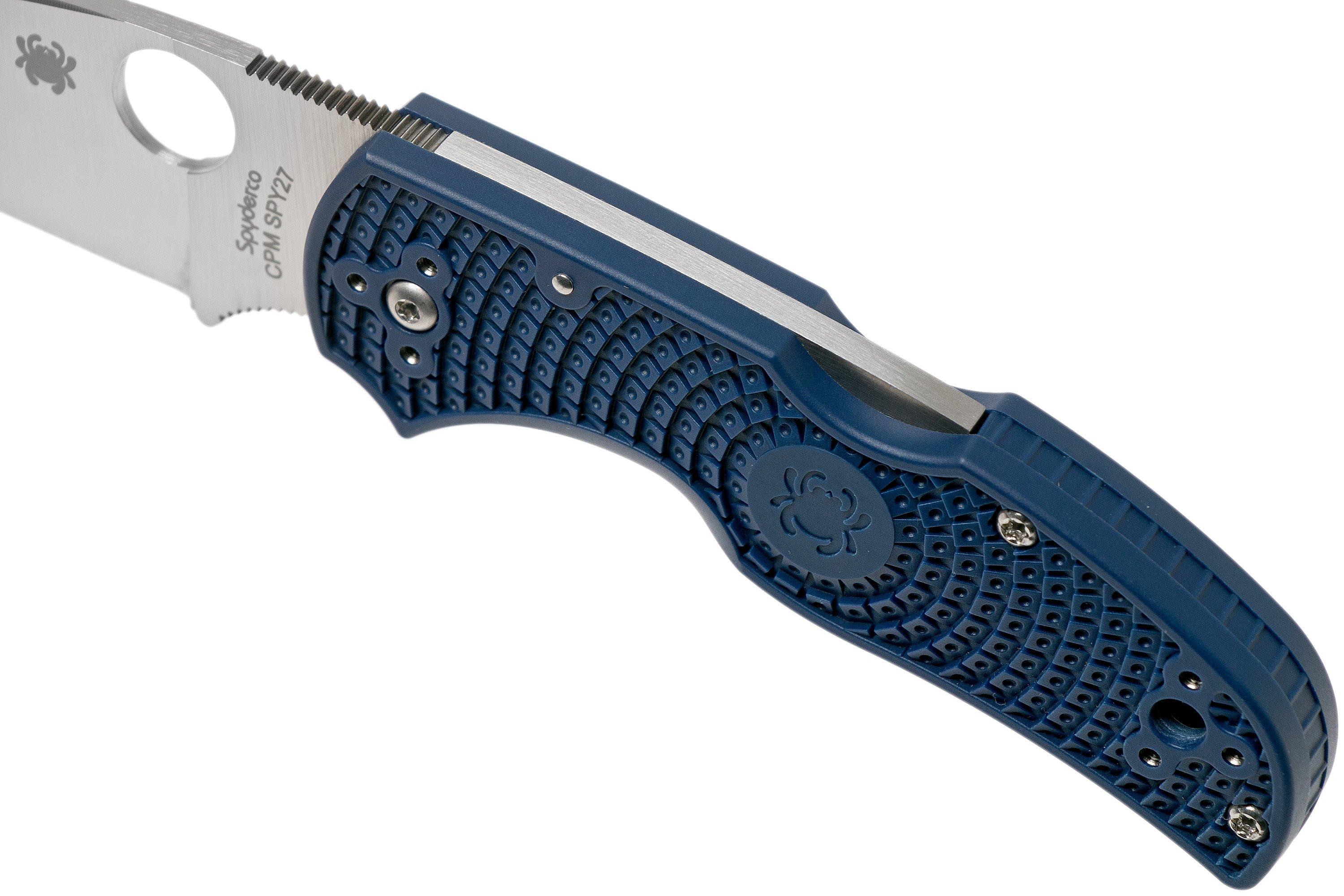Spyderco Native 5 C41PCBL5-GWP, Blue FRN, CPM SPY27, Deal of the Day ...