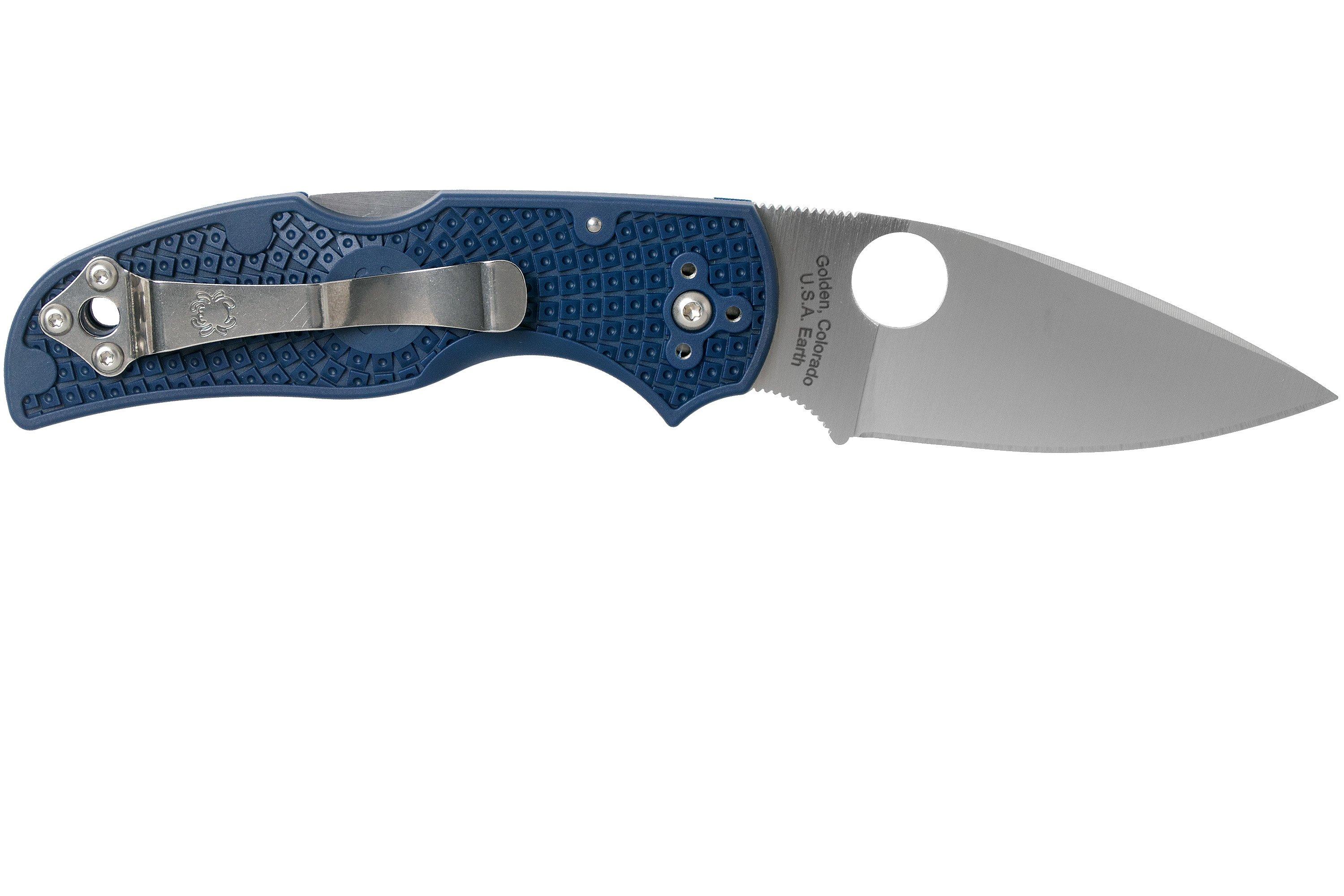 Spyderco Native 5 SPY27 C41PCBL5 Blue FRN pocket knife | Advantageously ...