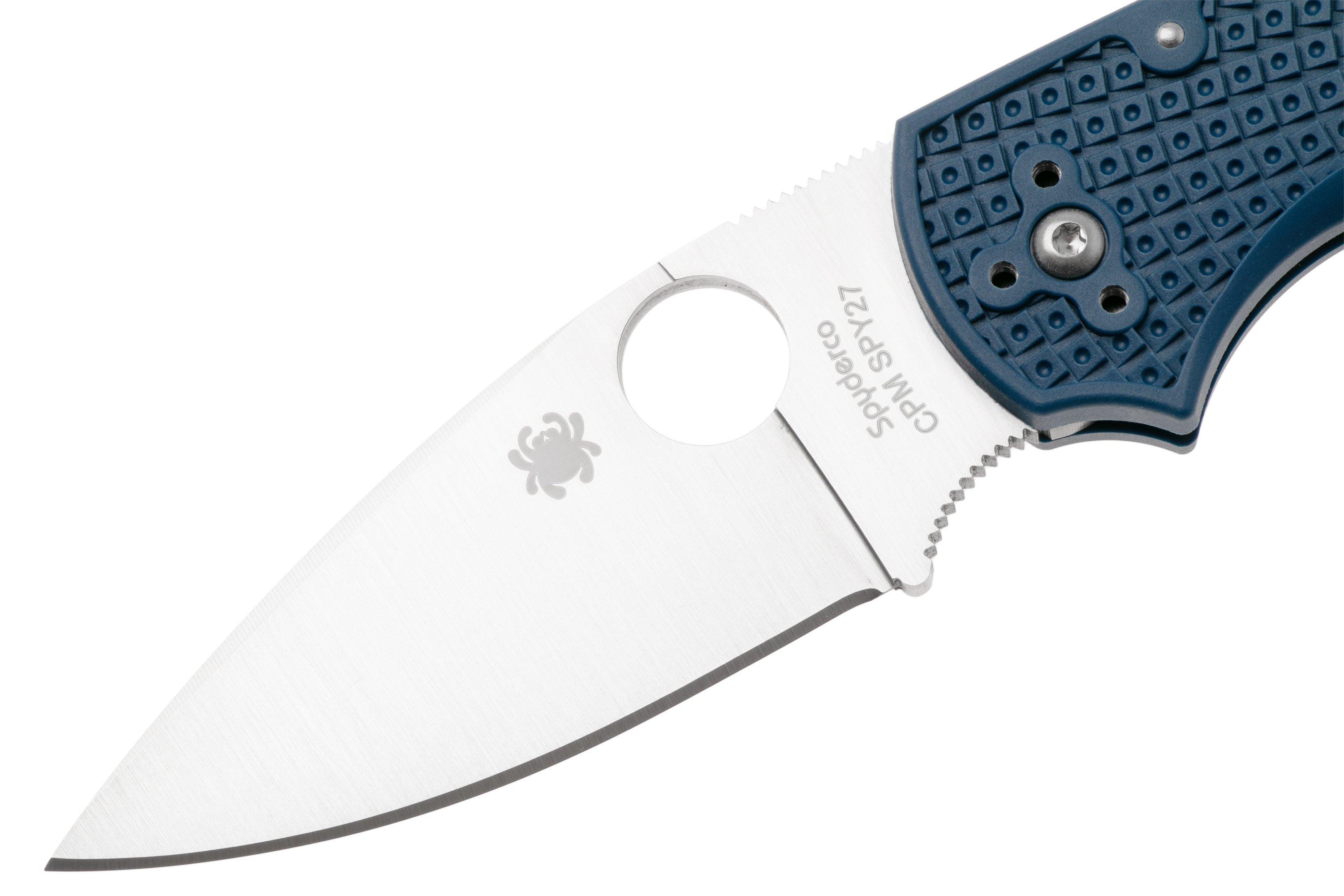 Spyderco Native 5 SPY27 C41PCBL5 Cobalt Blue FRN pocket knife ...