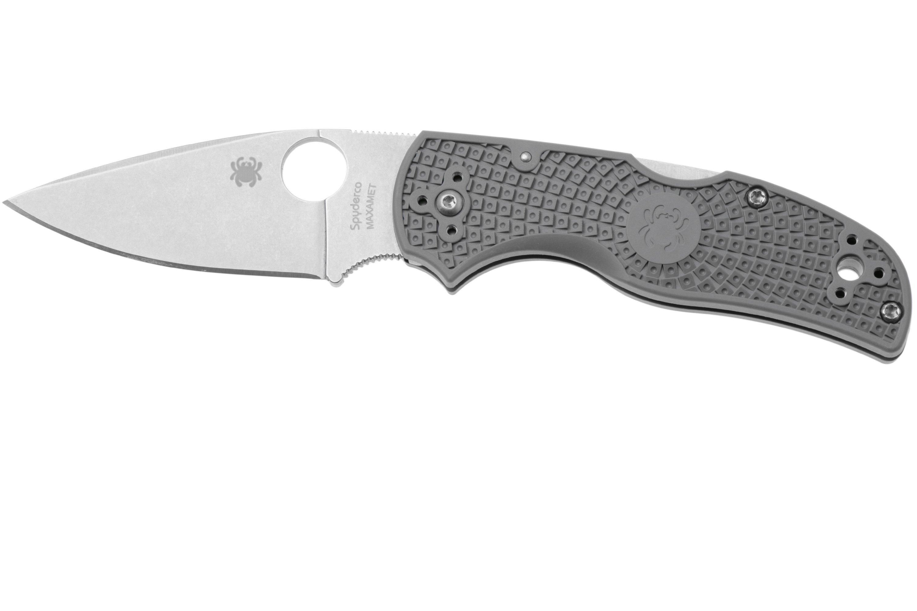 Spyderco Native 5 Maxamet Grey C41GY5 pocket knife | Advantageously ...