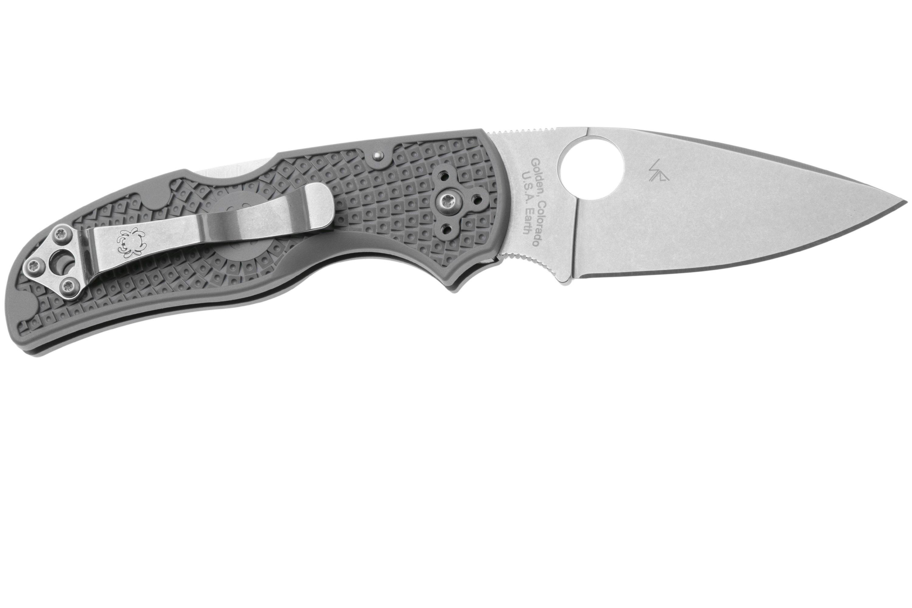 Spyderco Native 5 Maxamet Grey C41GY5 pocket knife | Advantageously ...