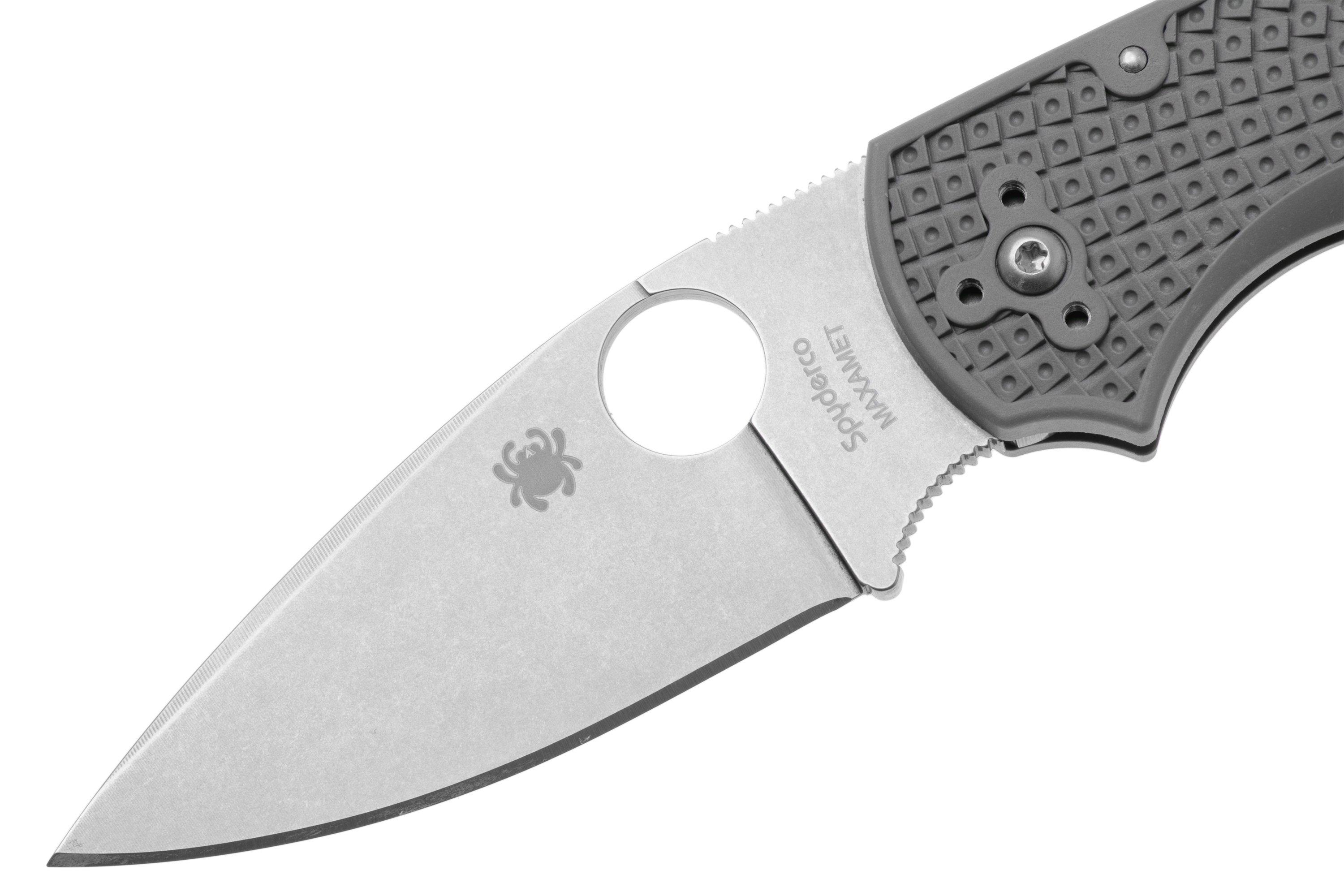 Spyderco Native 5 Maxamet Grey C41GY5 pocket knife | Advantageously ...