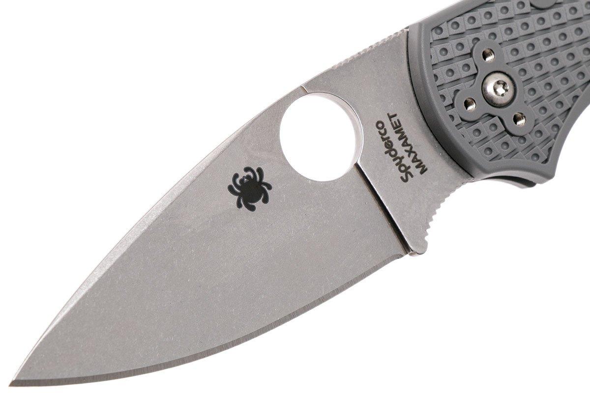Spyderco Native 5 Maxamet Grey C41GY5 pocket knife | Advantageously ...