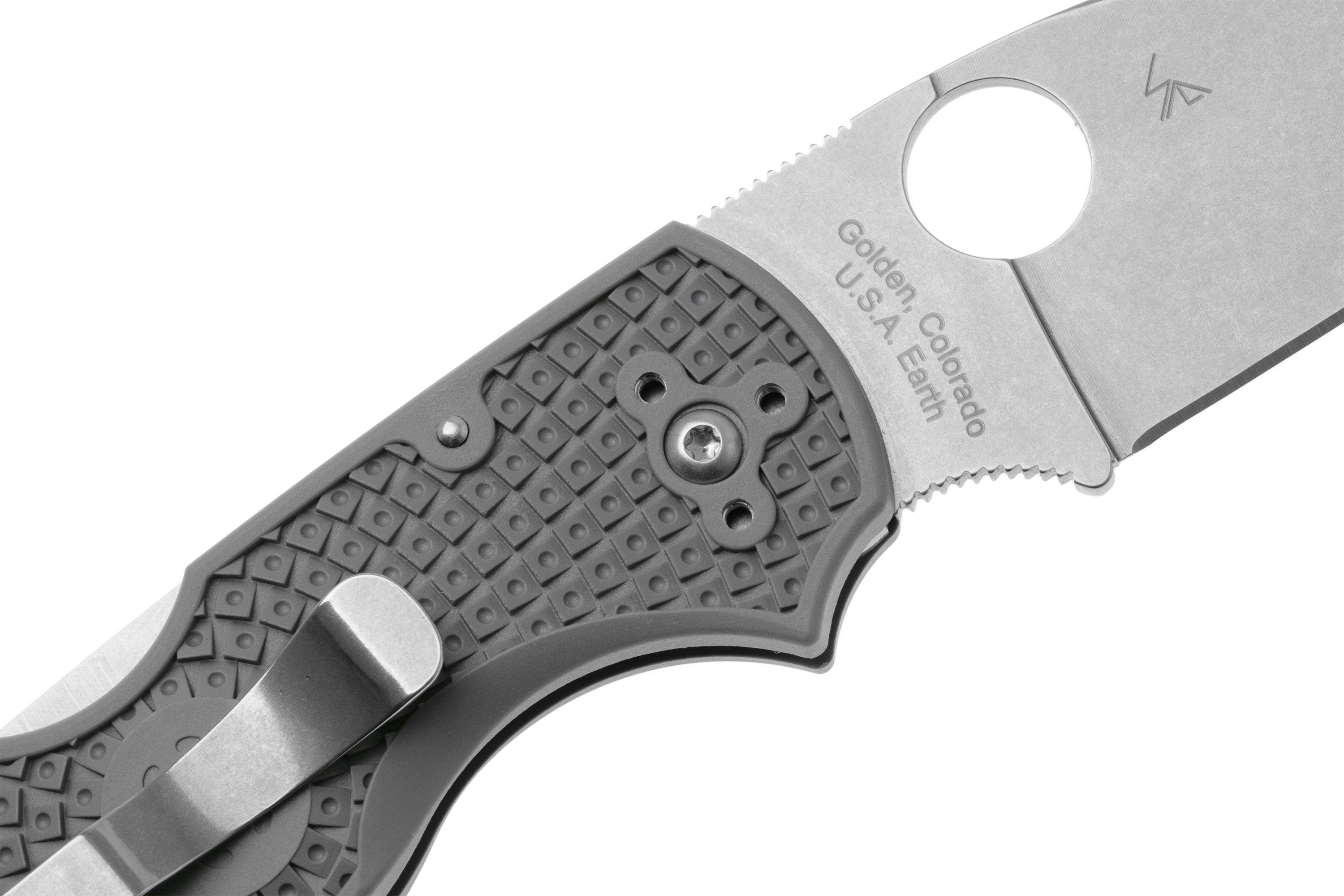 Spyderco Native 5 Maxamet Grey C41GY5 pocket knife | Advantageously ...