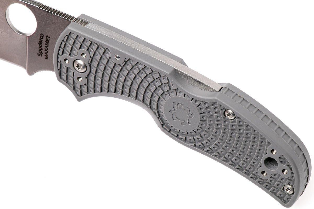 Spyderco Native 5 Maxamet Grey C41GY5 pocket knife | Advantageously ...