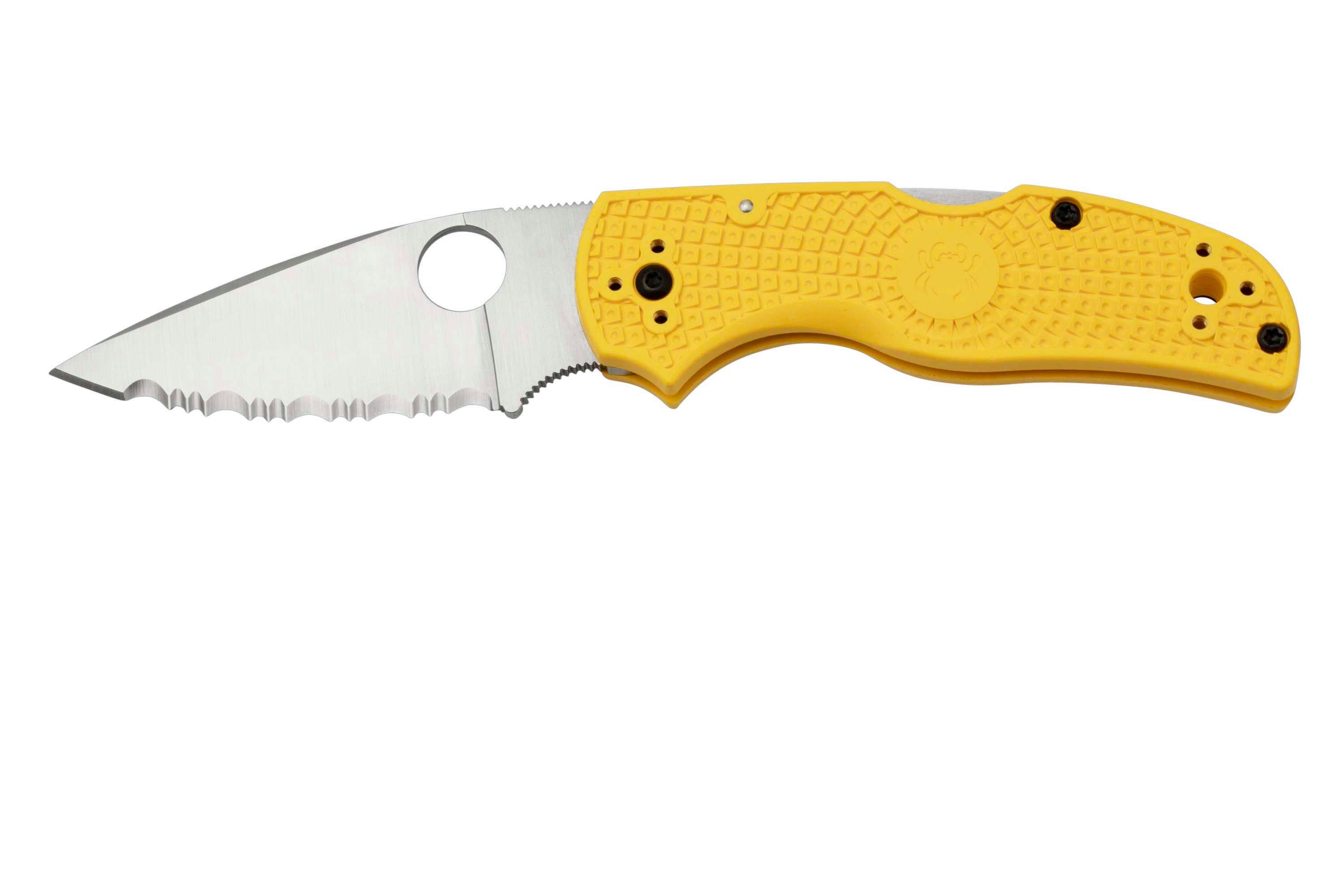 Spyderco Native 5 Salt C41SYL5 serrated pocket knife | Advantageously ...