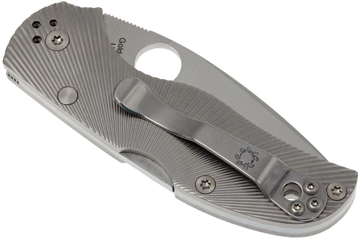 Spyderco Native 5 Fluted Titanium PE- C41TIFP5 | Advantageously ...