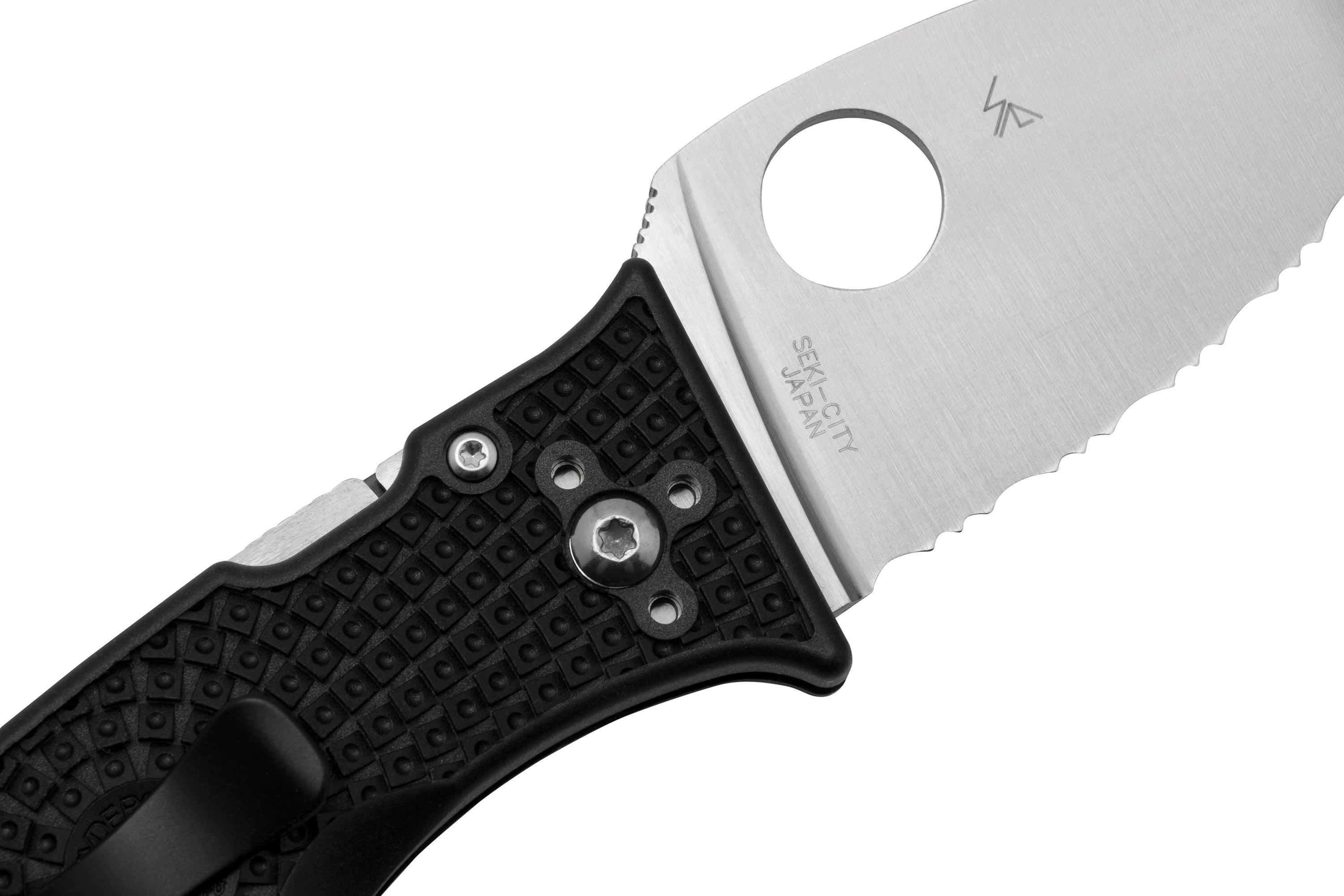 Spyderco Lil' Temperance 3 Lightweight C69SBK3 serrated pocket knife ...