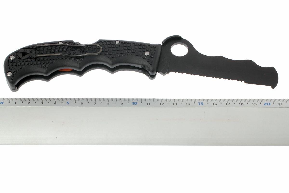 Spyderco Assist Black C79PSBBK serrated rescue knife | Advantageously ...