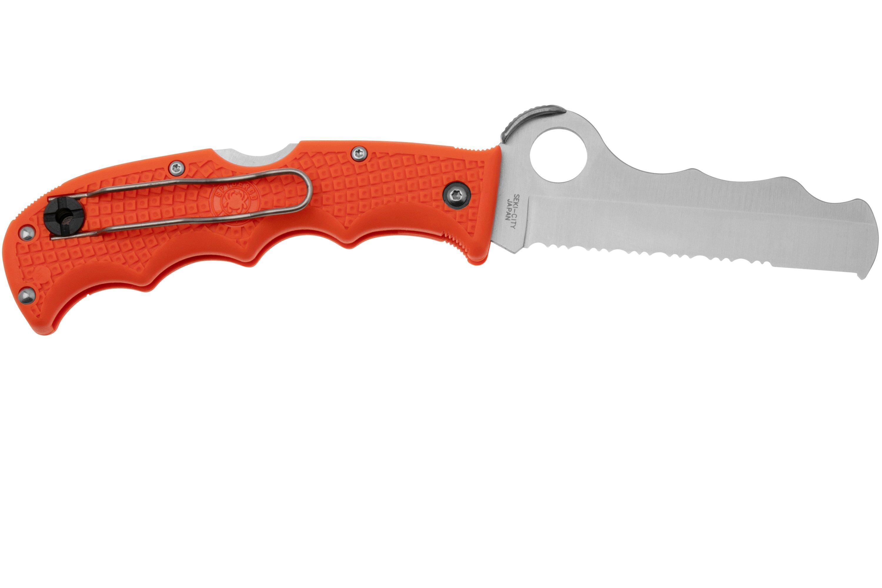 Spyderco Assist Orange C79PSOR serrated rescue knife | Advantageously ...