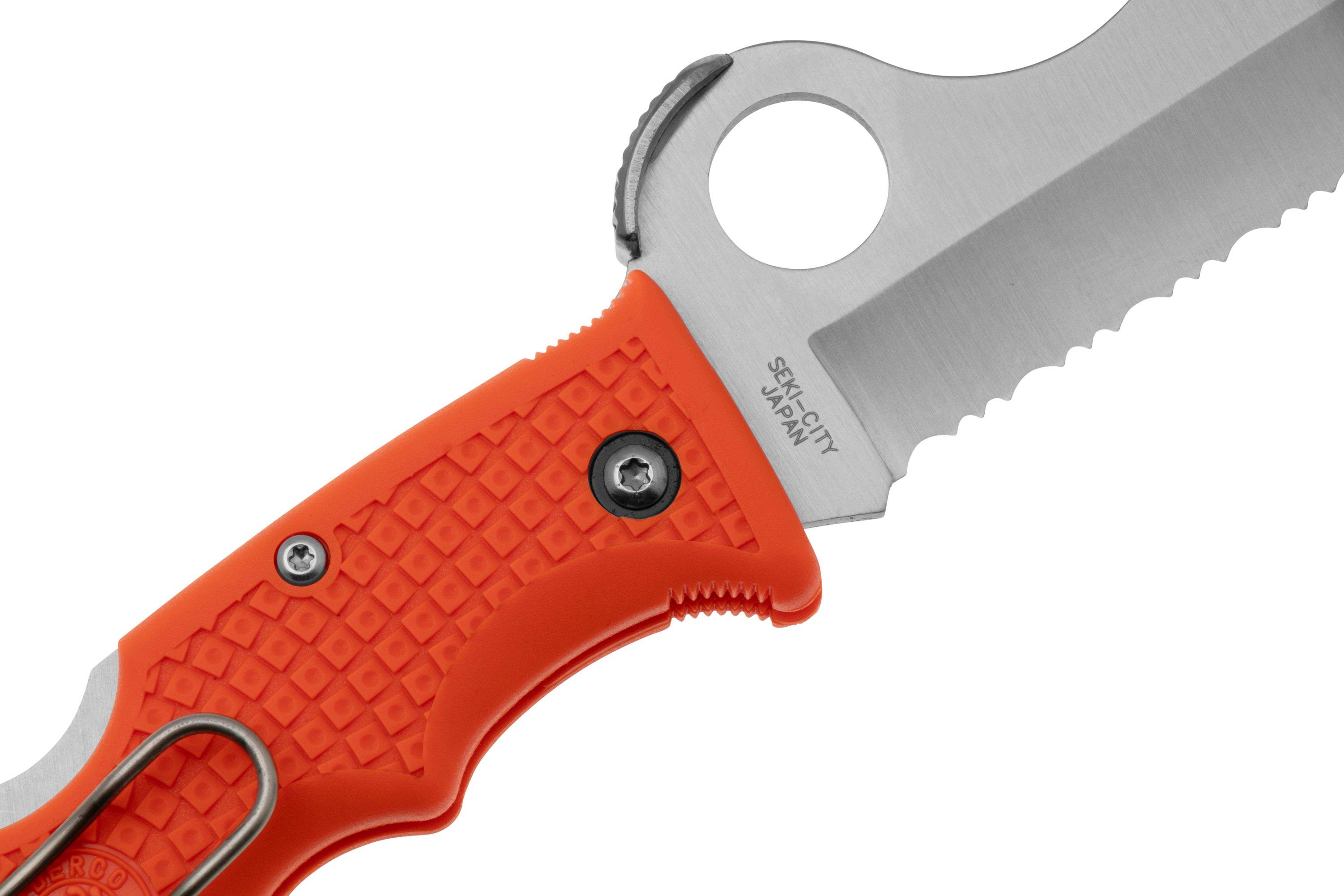 Spyderco Assist Orange C79PSOR serrated rescue knife | Advantageously ...