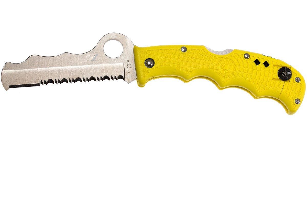 Spyderco Assist Salt C79PSYL H1 rescue knife | Advantageously shopping ...