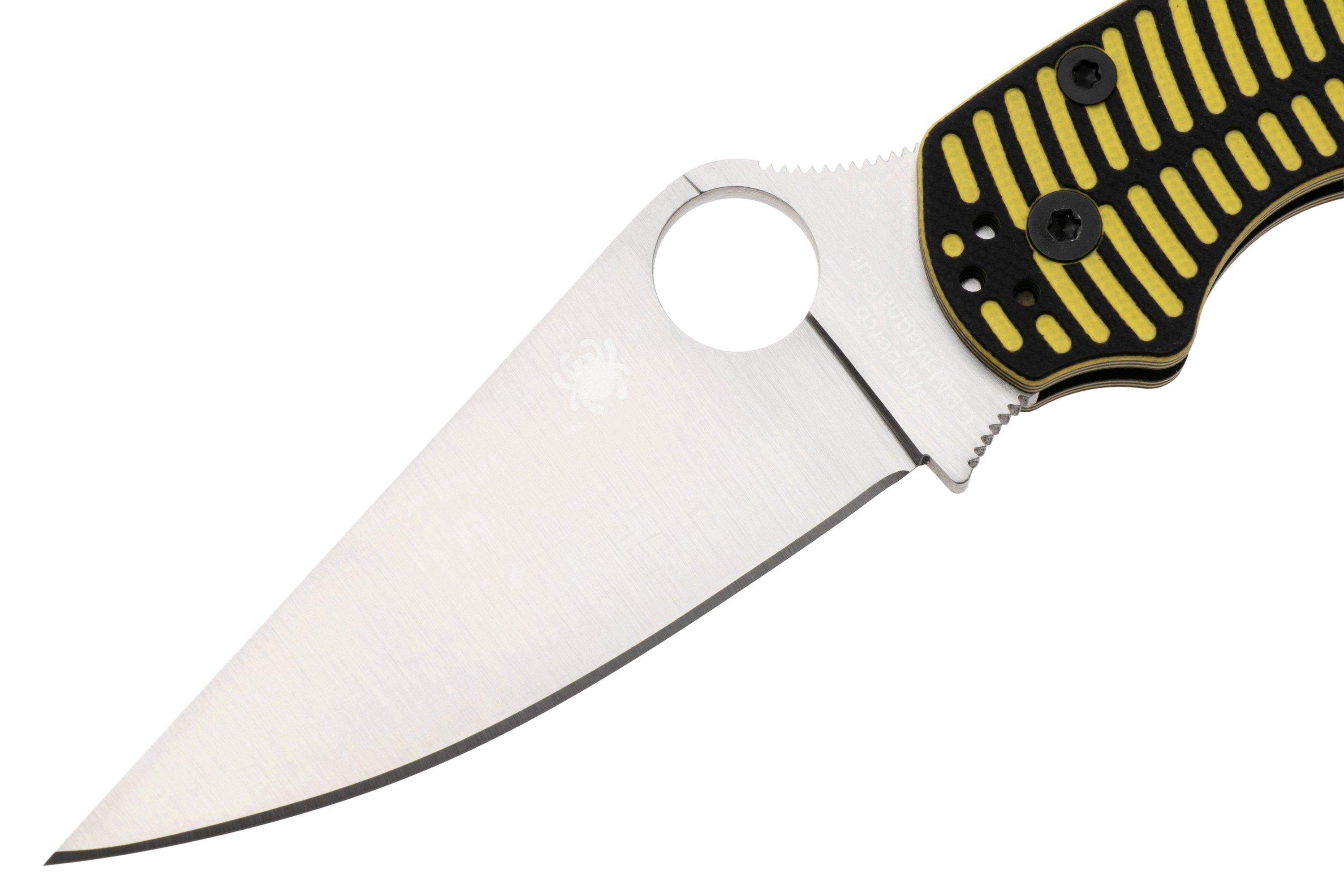 Spyderco Paramilitary 2 Salt CPM MagnaCut C81GBKYLMCP2 Yellow Black G10 ...