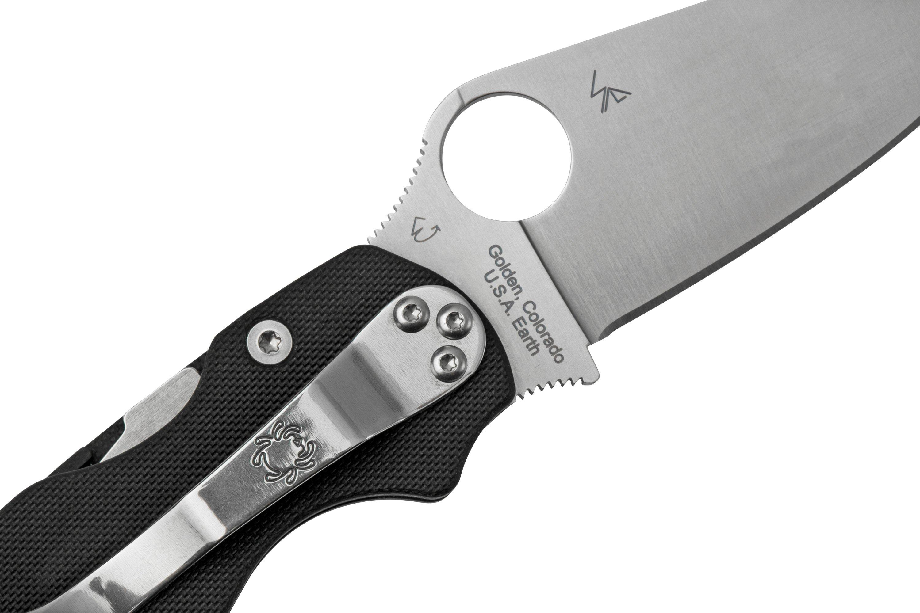 Spyderco Paramilitary 2 C81GP2 navalha | Compras vantajosas em ...