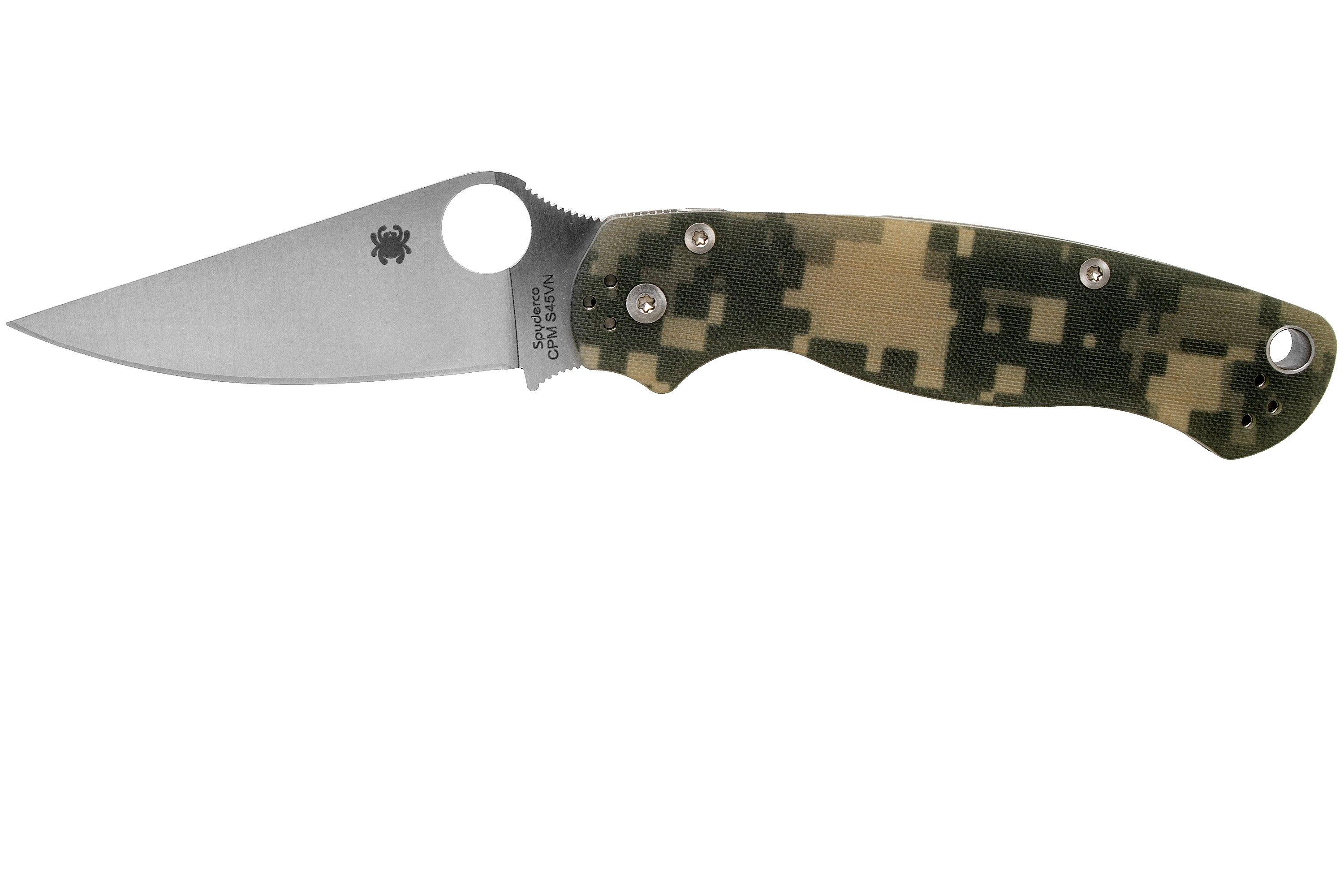 Spyderco Paramilitary 2 Camo G10 2 | Achetez à prix avantageux chez ...