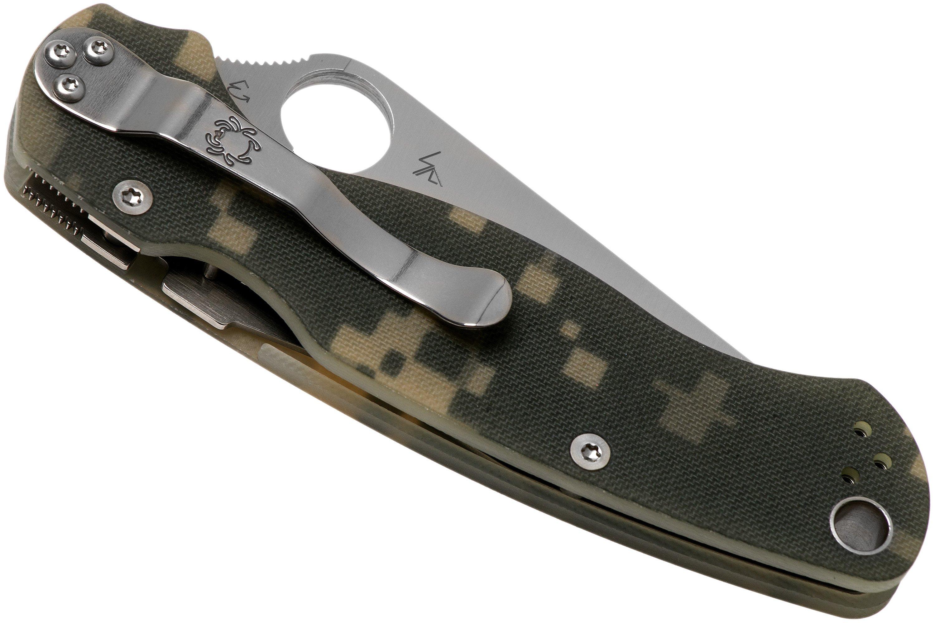 Spyderco Paramilitary 2 Camo G10 2 | Advantageously shopping at ...