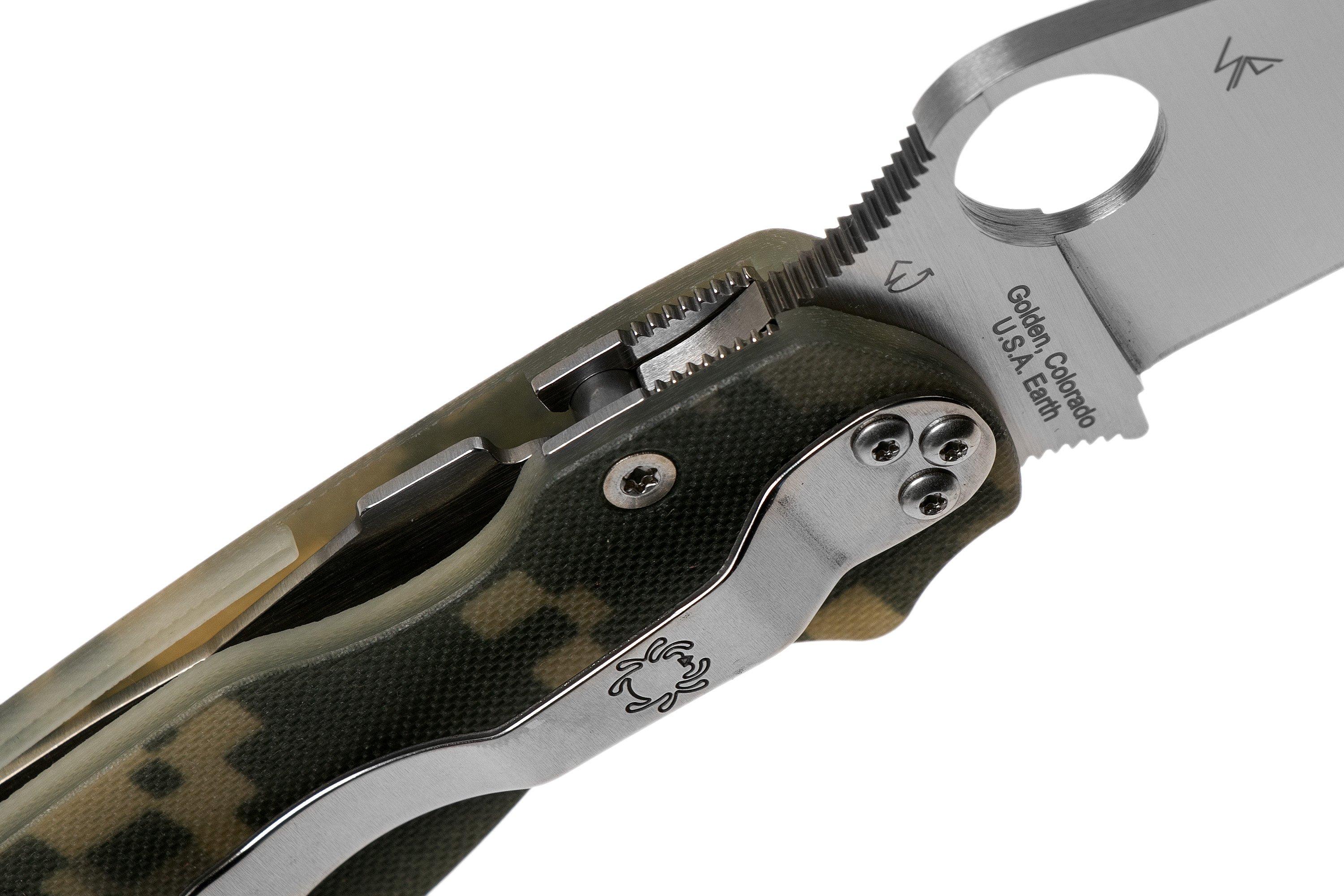 Spyderco Paramilitary 2 Camo G10 2 | Achetez à prix avantageux chez ...