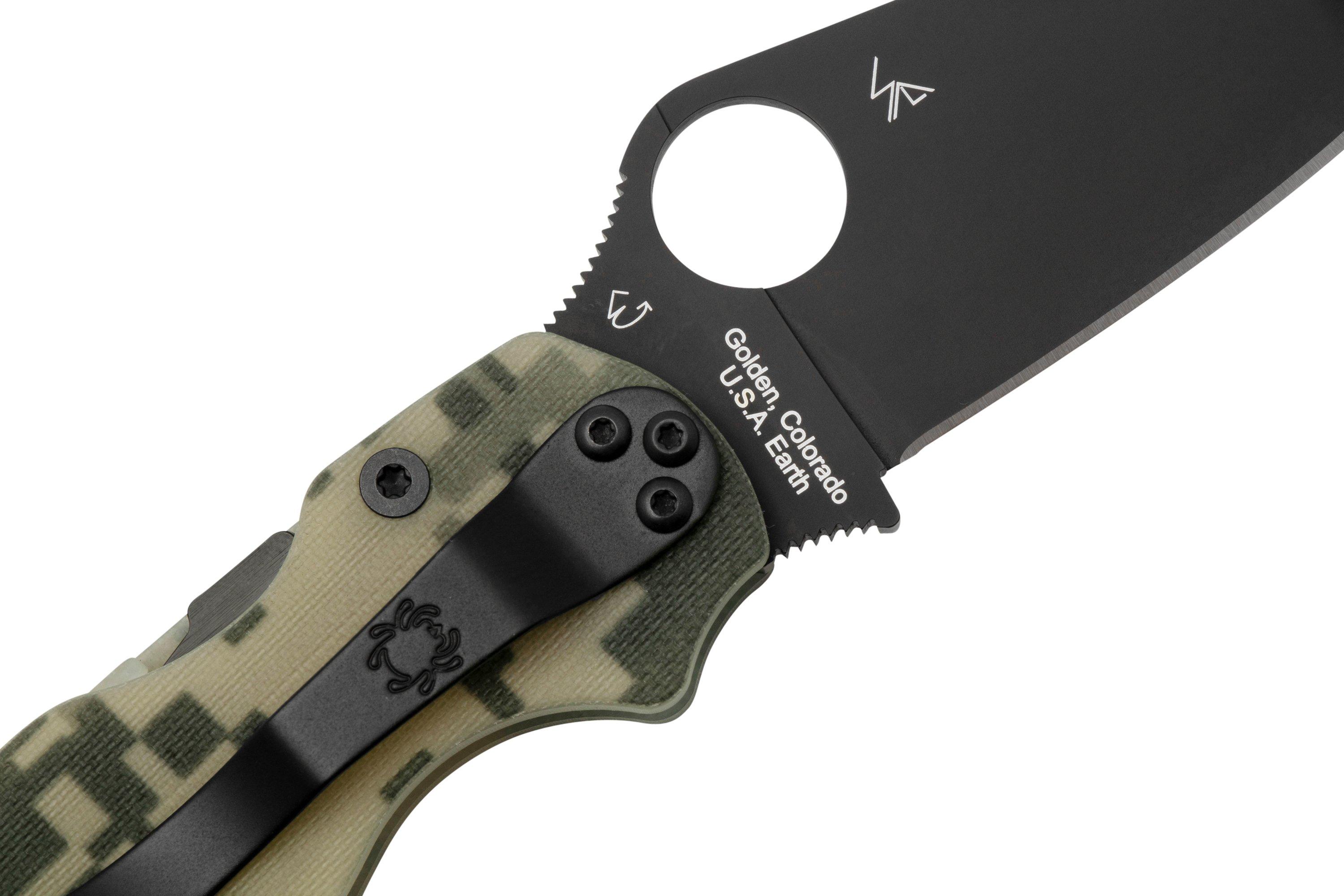 Spyderco Paramilitary 2 Camo Black C81GPCMOBK2 navalha | Compras ...
