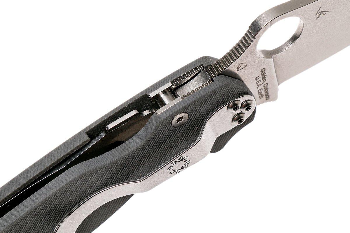 Spyderco Paramilitary 2 Maxamet C81GPDGY2 pocket knife | Advantageously ...