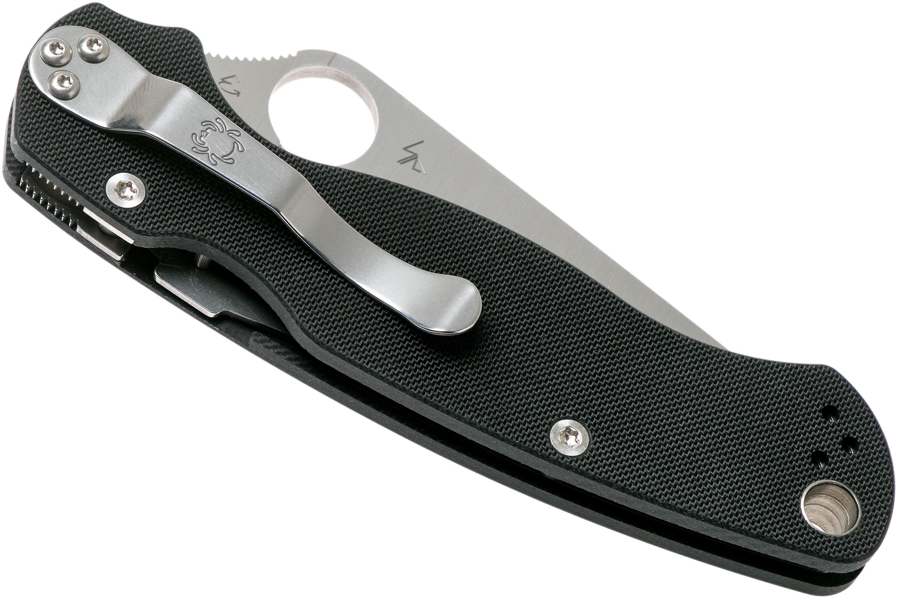 Spyderco Paramilitary 2 C81GS2 serrated pocket knife | Advantageously ...