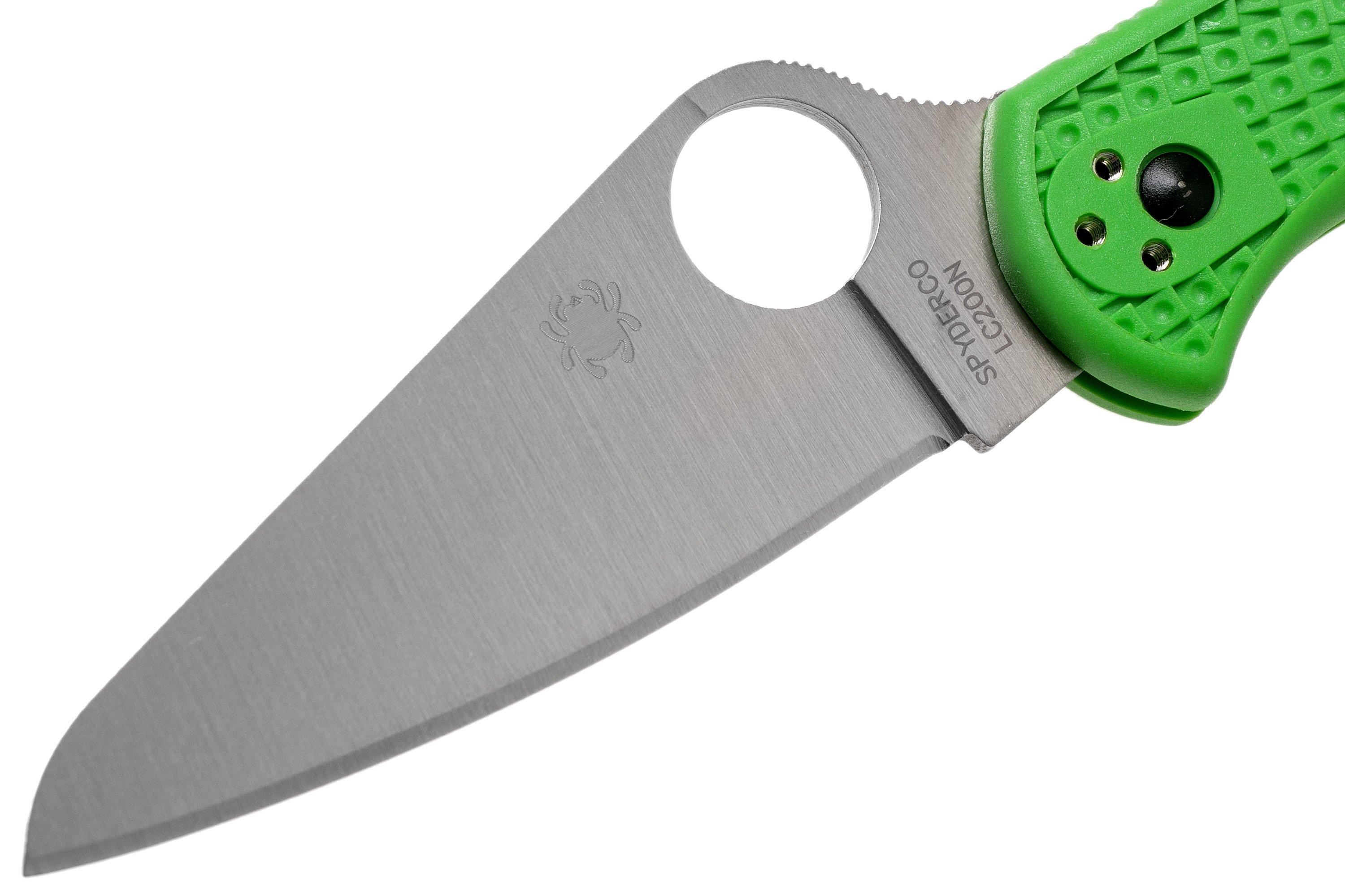 Spyderco Salt 2 Green LC200N C88FPGR2 pocket knife | Advantageously ...