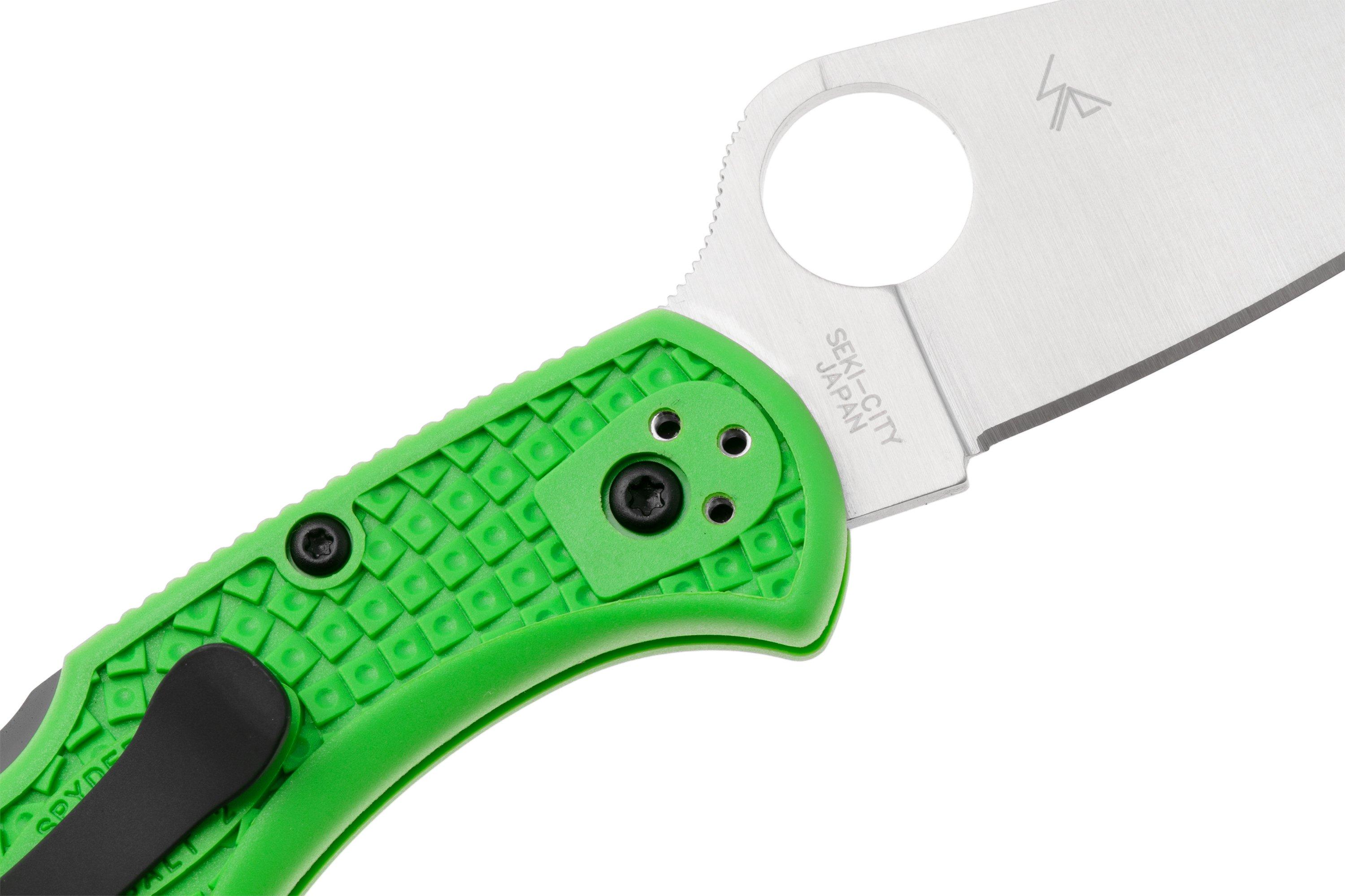 Spyderco Salt 2 Green LC200N C88FPGR2 pocket knife | Advantageously ...