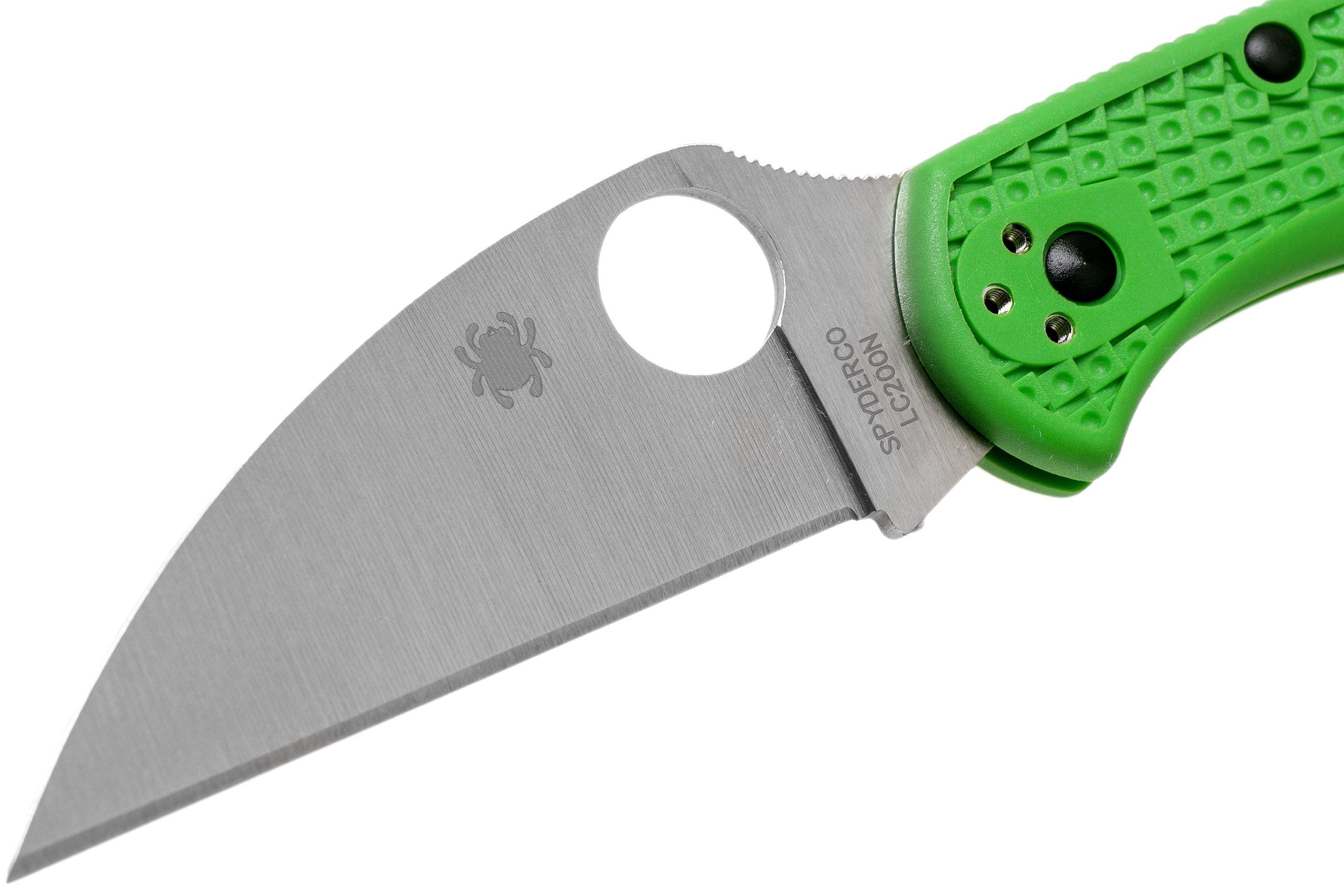 Spyderco Salt 2 Green Wharncliffe LC200N C88FPWCGR2 pocket knife ...