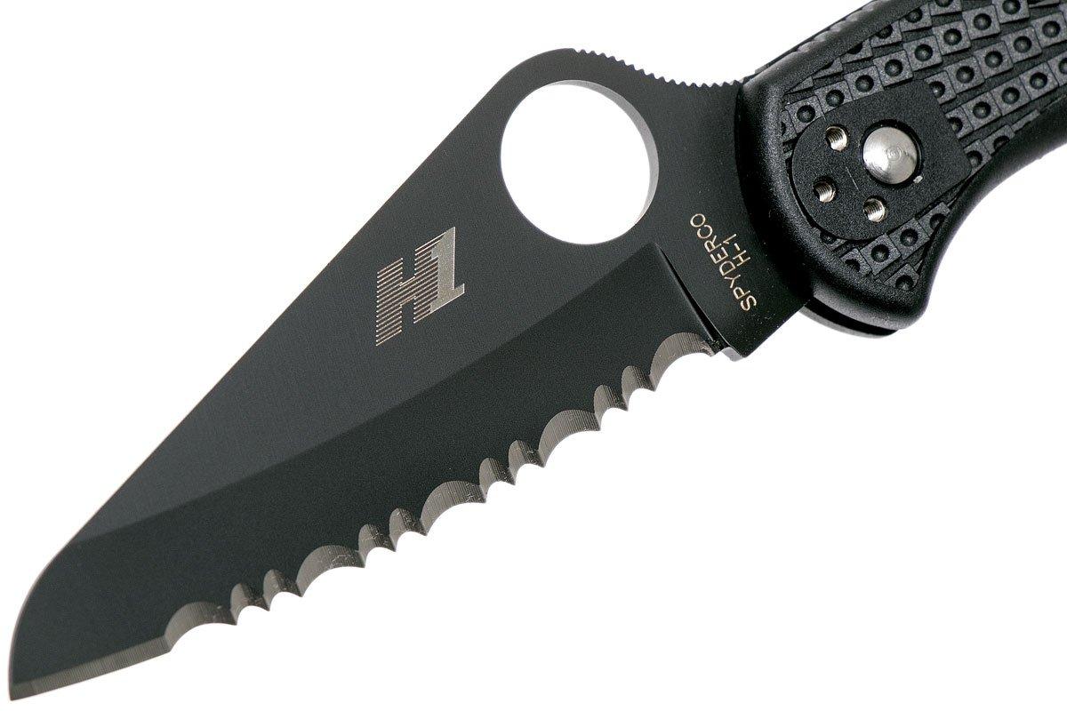Spyderco C88SBBK2 Salt 2, serrated, black | Advantageously shopping at ...