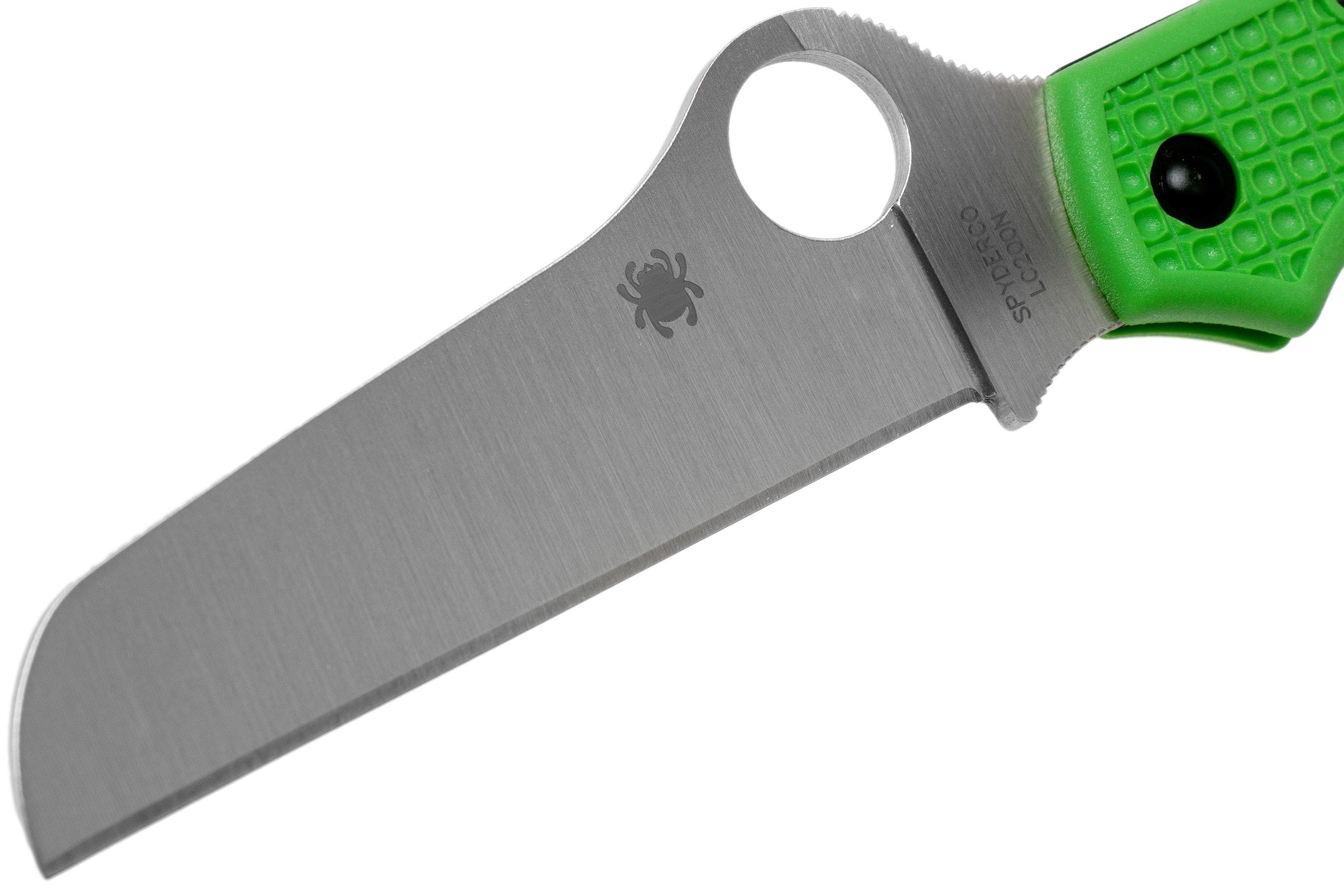 Spyderco Atlantic Salt Green LC200N C89FPGR pocket knife ...