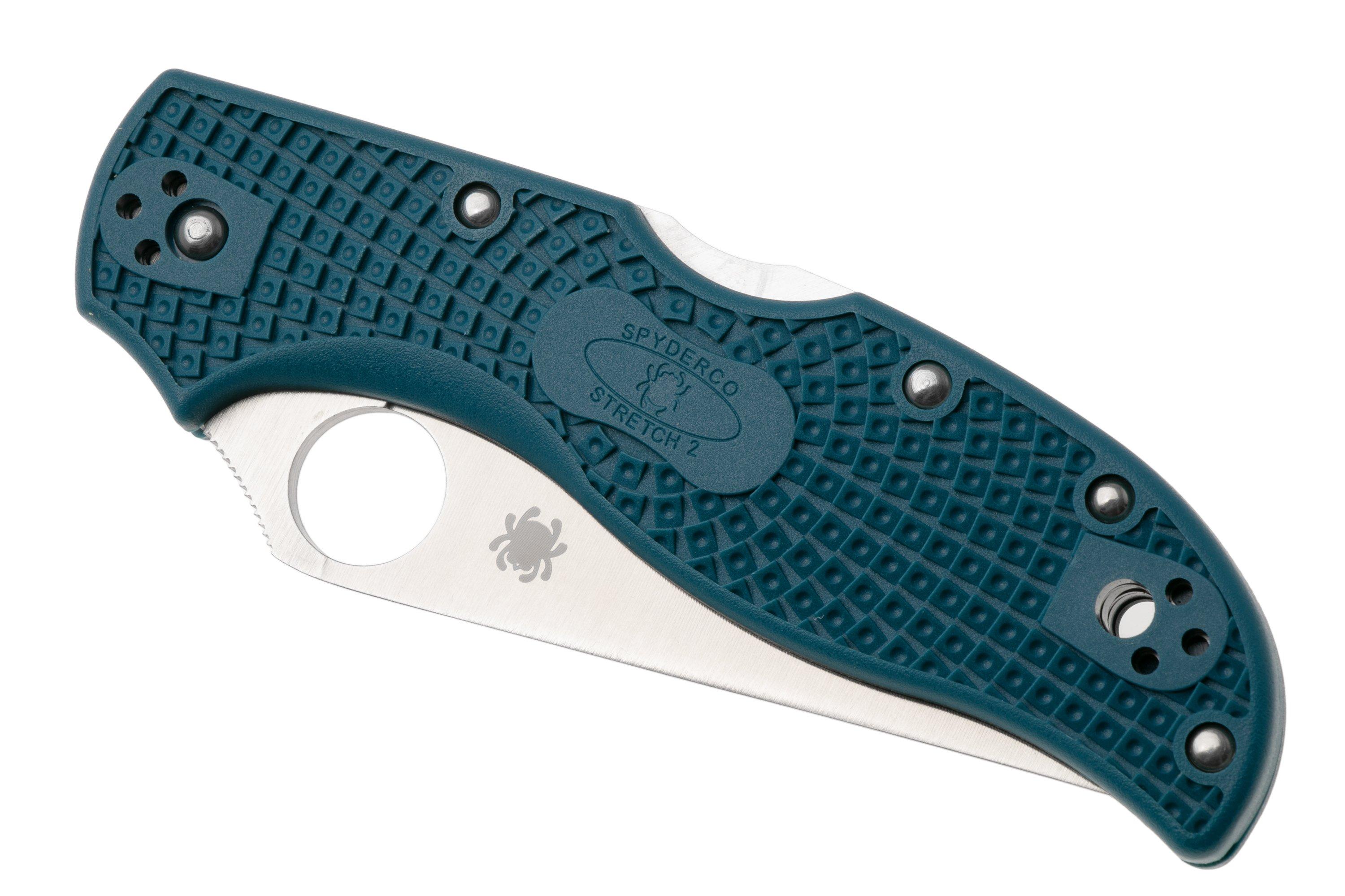 Spyderco Stretch 2 Blue K390 C90FP2K390 pocket knife | Advantageously ...