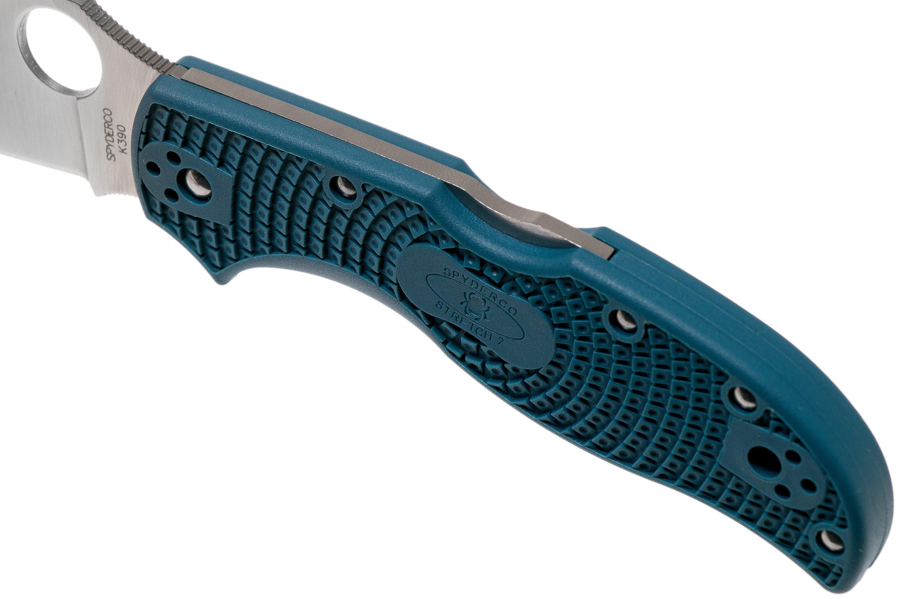 Spyderco Stretch 2 Blue K390 C90FP2K390 pocket knife | Advantageously ...