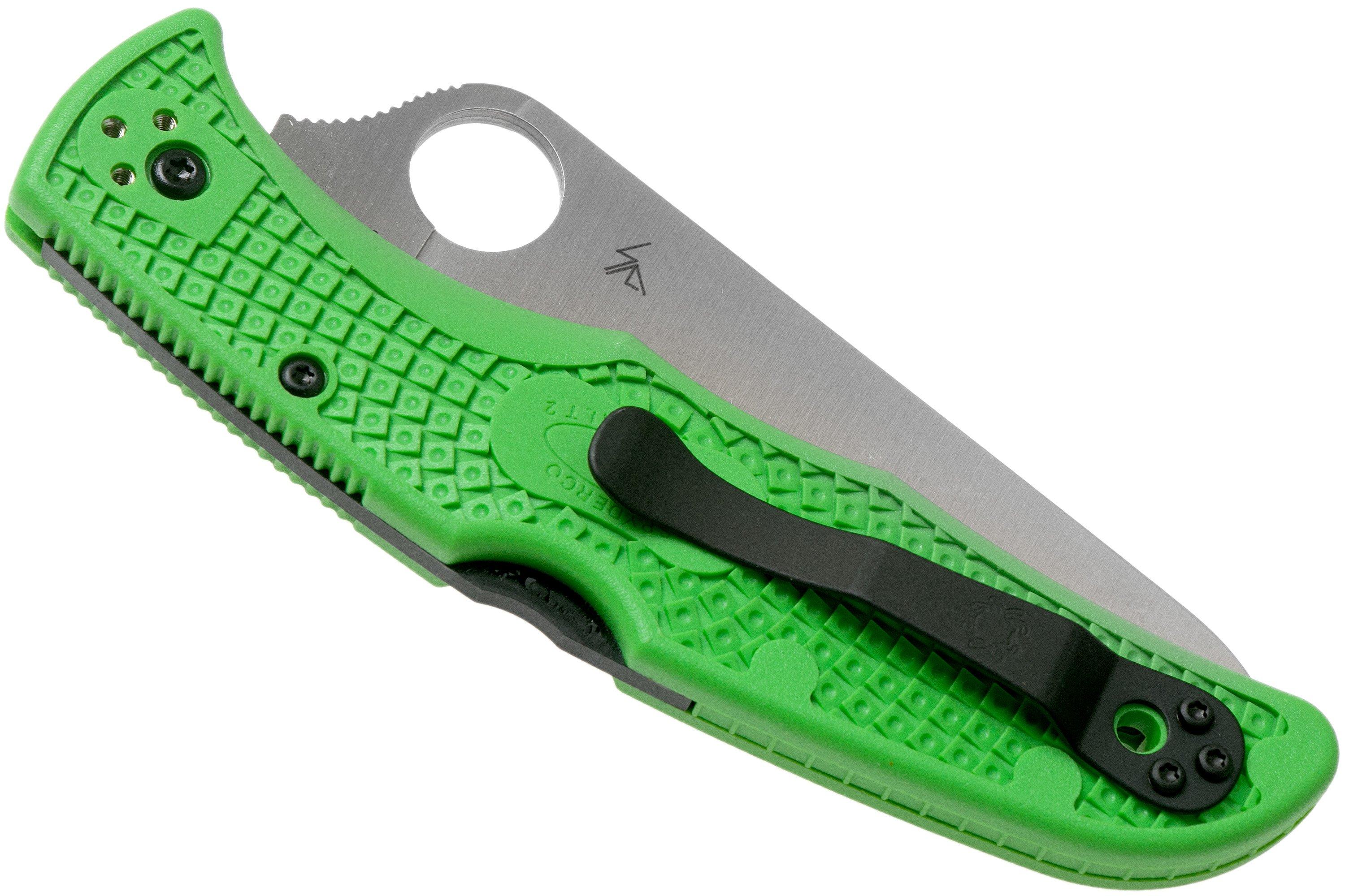 Spyderco Pacific Salt 2 Green LC200N C91FPGR2 pocket knife ...