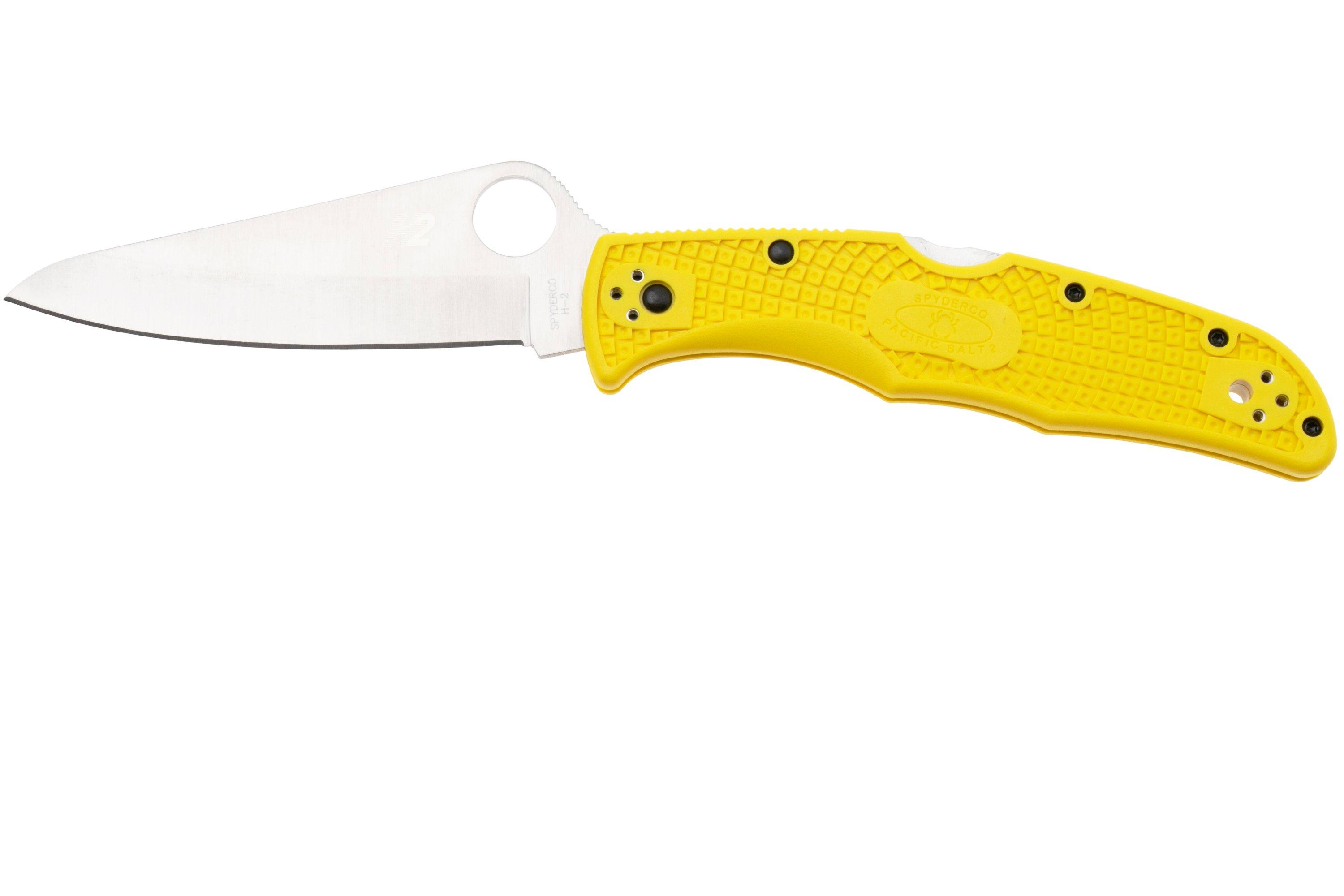 Spyderco Pacific Salt 2 Yellow C91PYL2 navalha | Compras vantajosas em ...