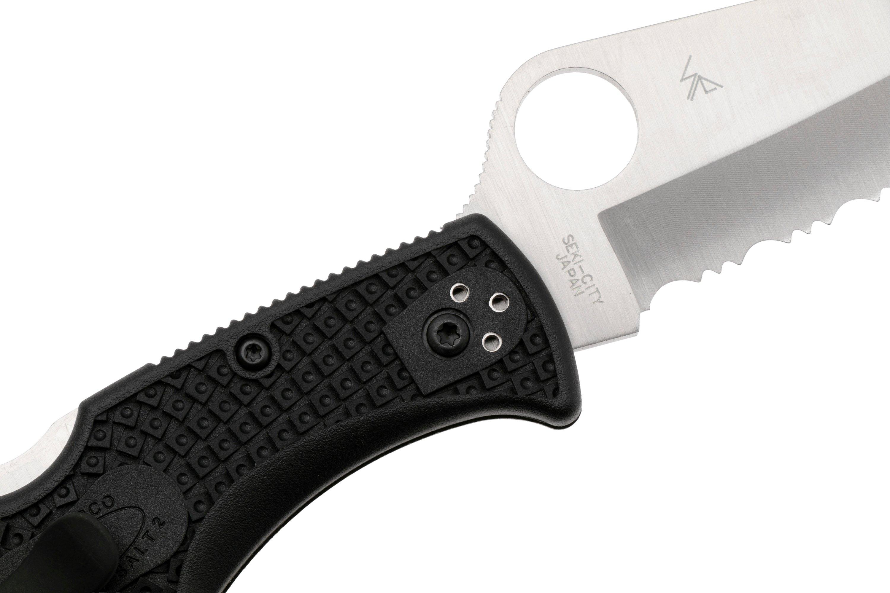 Spyderco Pacific Salt 2 C91SBK2 serrated pocket knife | Advantageously ...