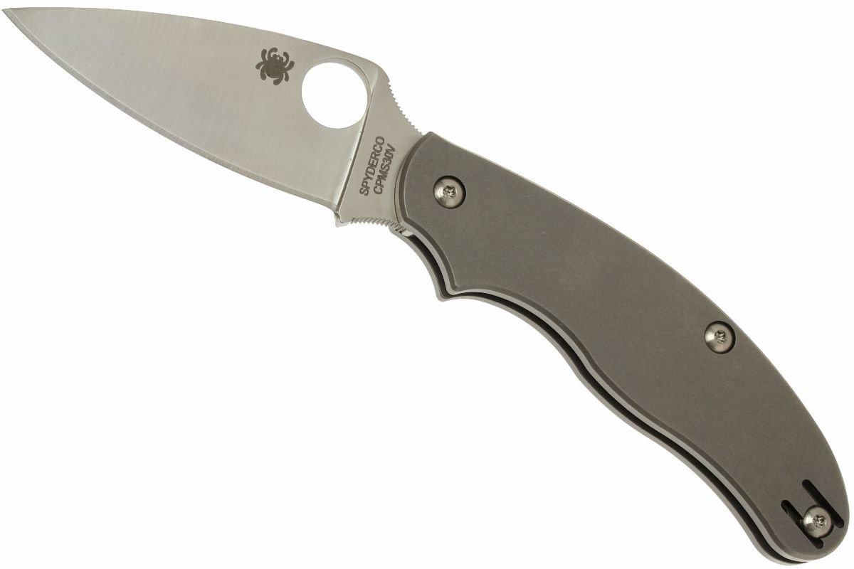 Spyderco UK Pen knife titanium - C94TIP | Advantageously shopping at ...