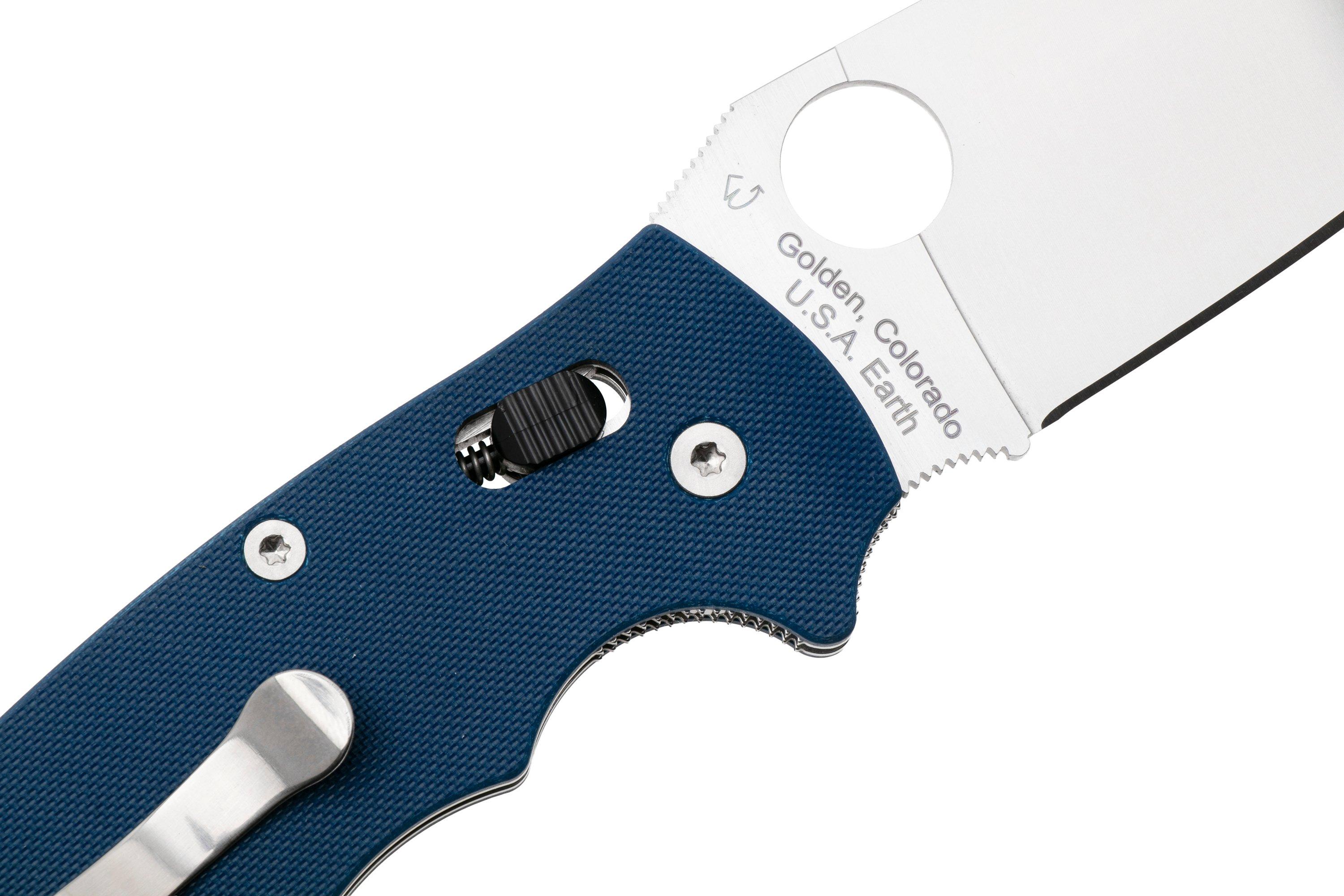 Spyderco Manix 2 XL CPM SPY27 C95GPCBL2 Cobalt Blue G10, pocket knife ...