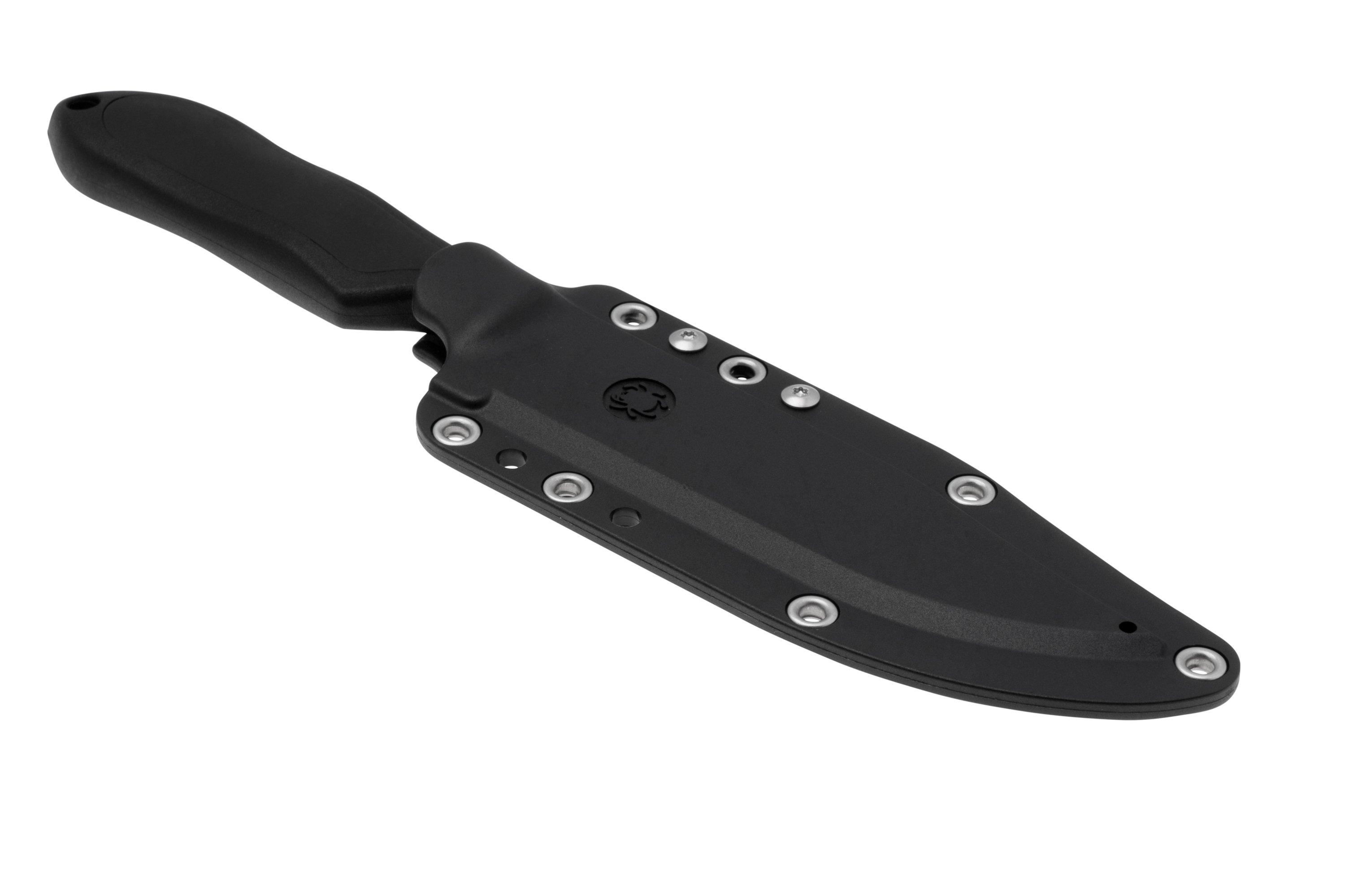 Spyderco Street Bowie Black FB04PBB Black FRN Kraton, fixed knife, Fred ...